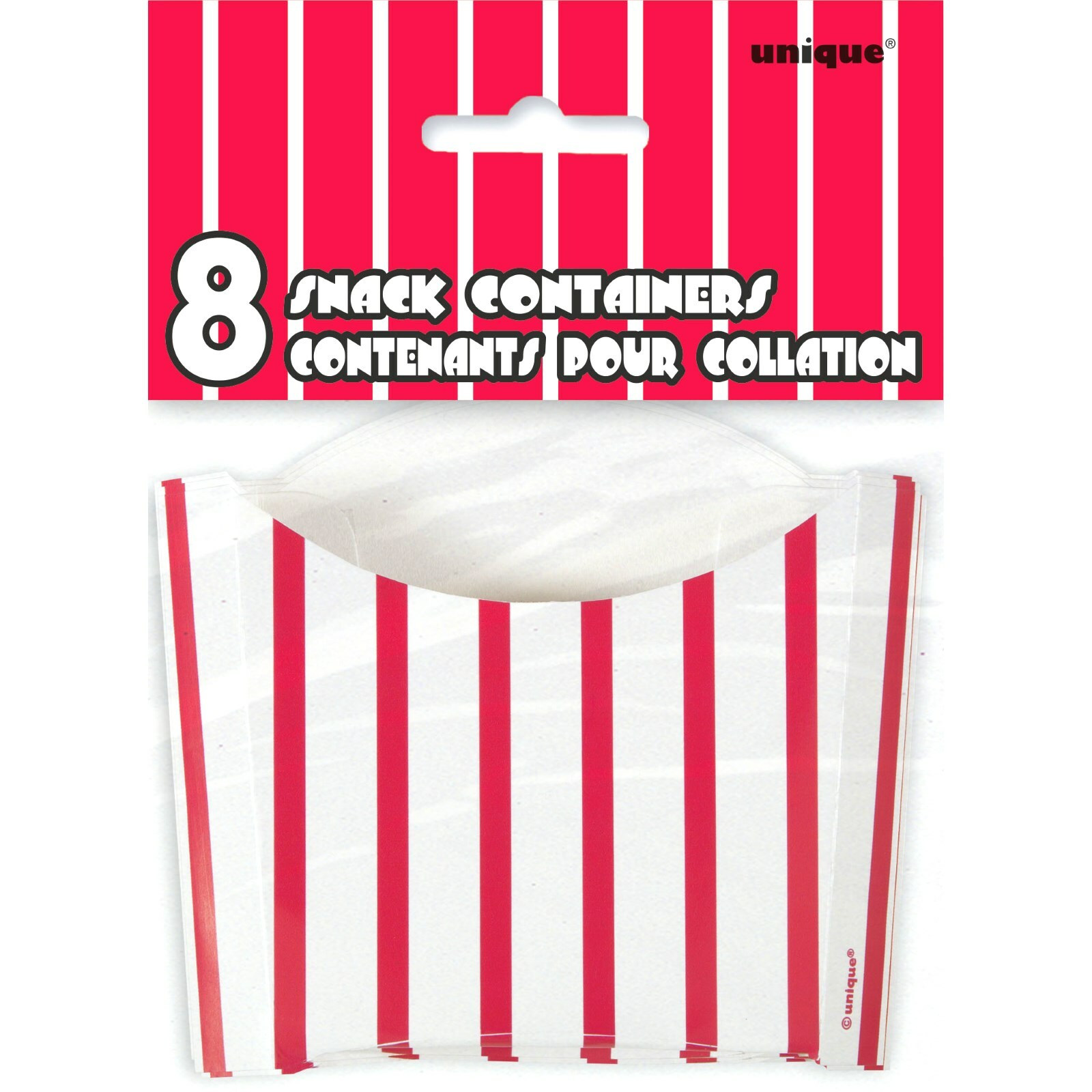 French Fry Snack Boxes (Pack of 8) | Circus & Carnival Party Supplies ...