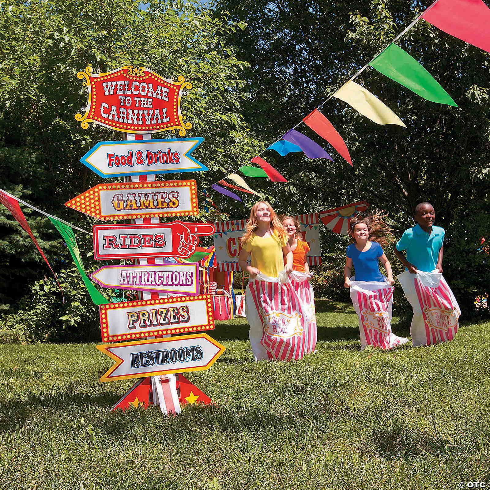 Carnival Potato Sack Race Bags (Pack of 12) | Circus & Carnival Party ...