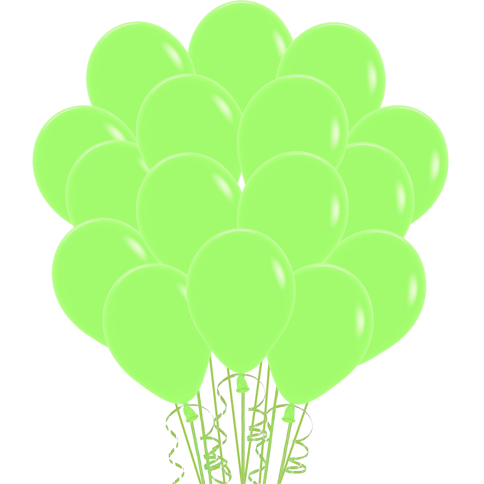 Sempertex Matte Lime Green Latex Small 12cm Balloons (Pack of 20 ...