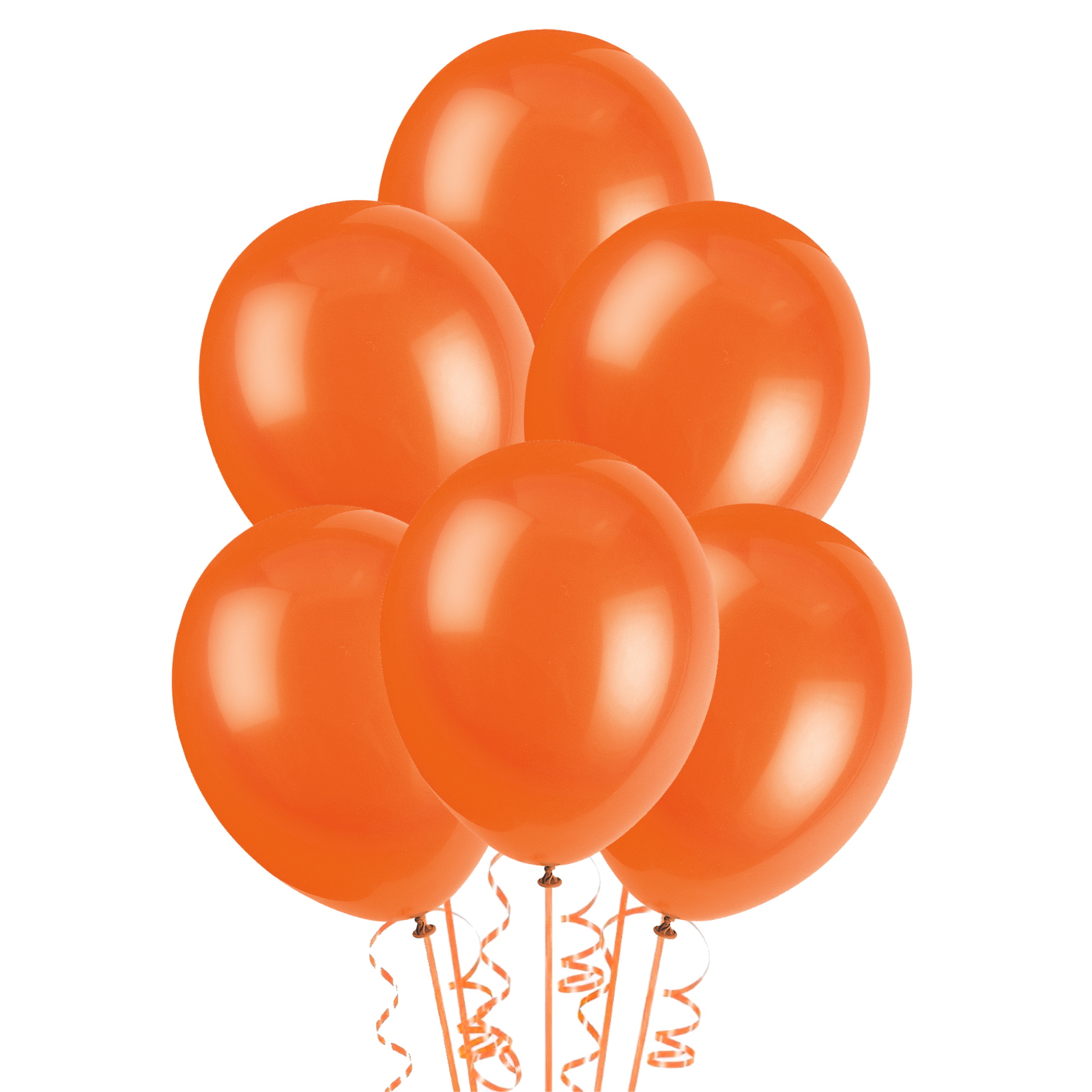 Orange Party Balloons 25cm (Pack of 15) | Orange Coloured Party ...
