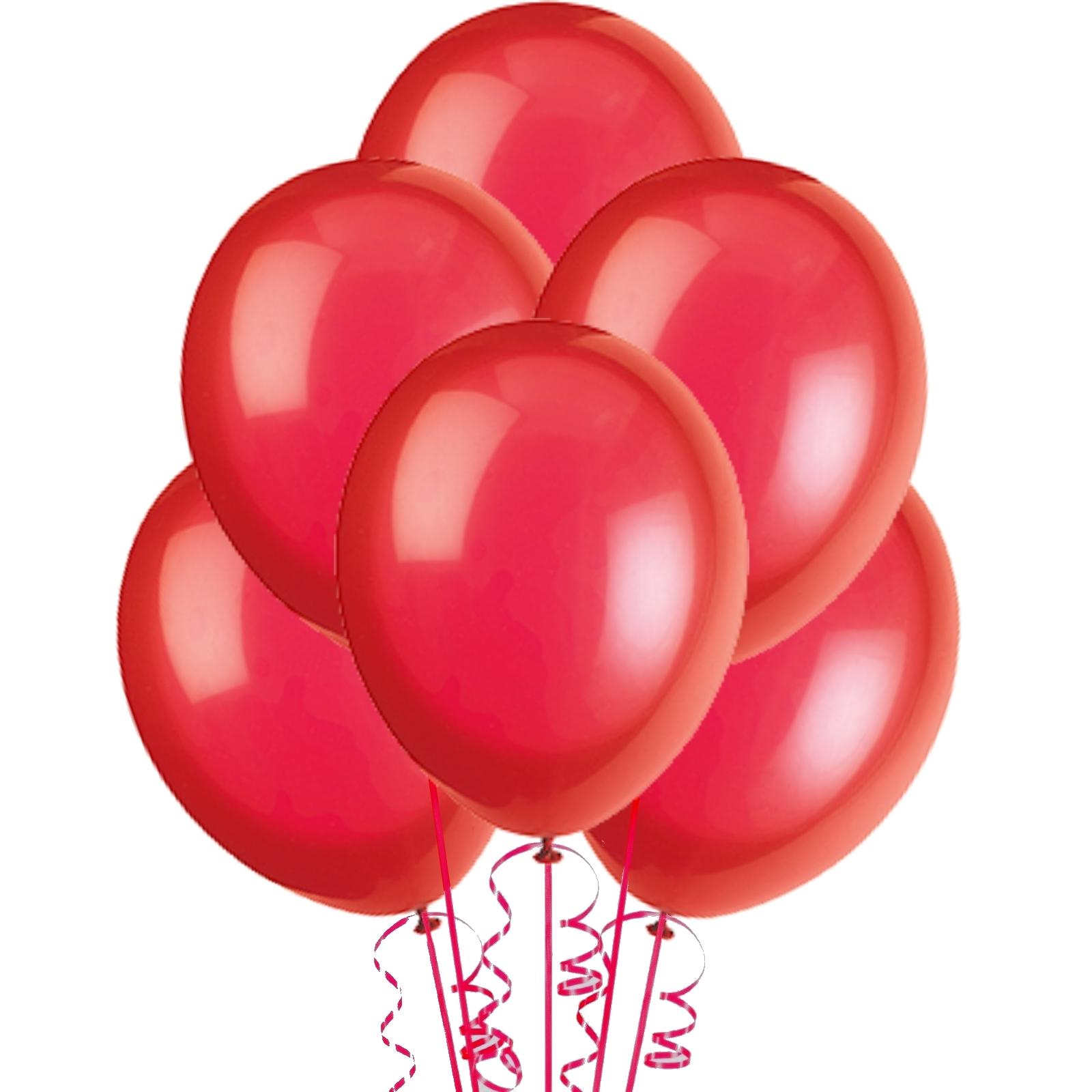Red Latex Balloons 30cm Round (Pack of 50) - Discount Party Supplies