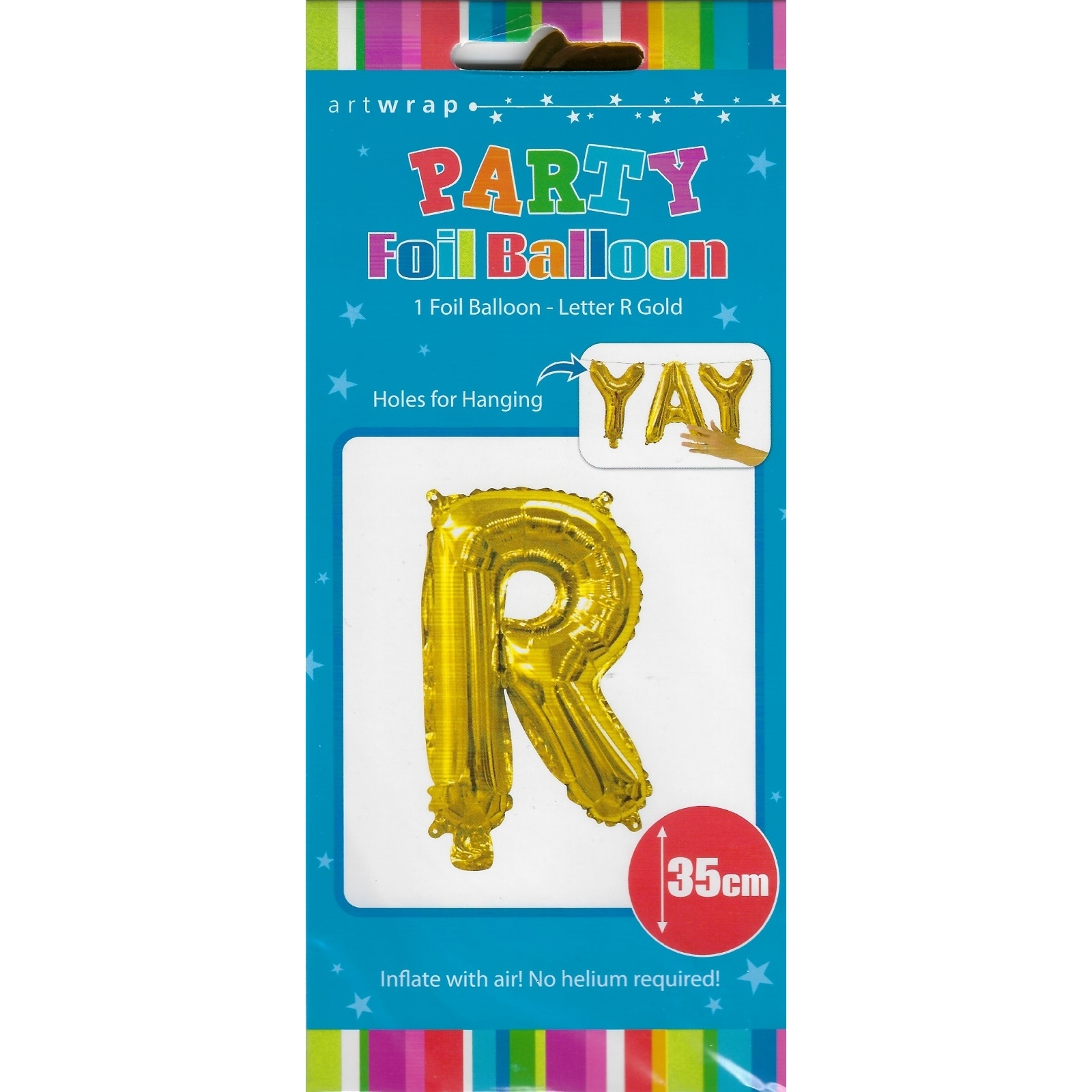 Gold Letter R Foil Air Fill Balloon 35cm | Gold Party Supplies ...