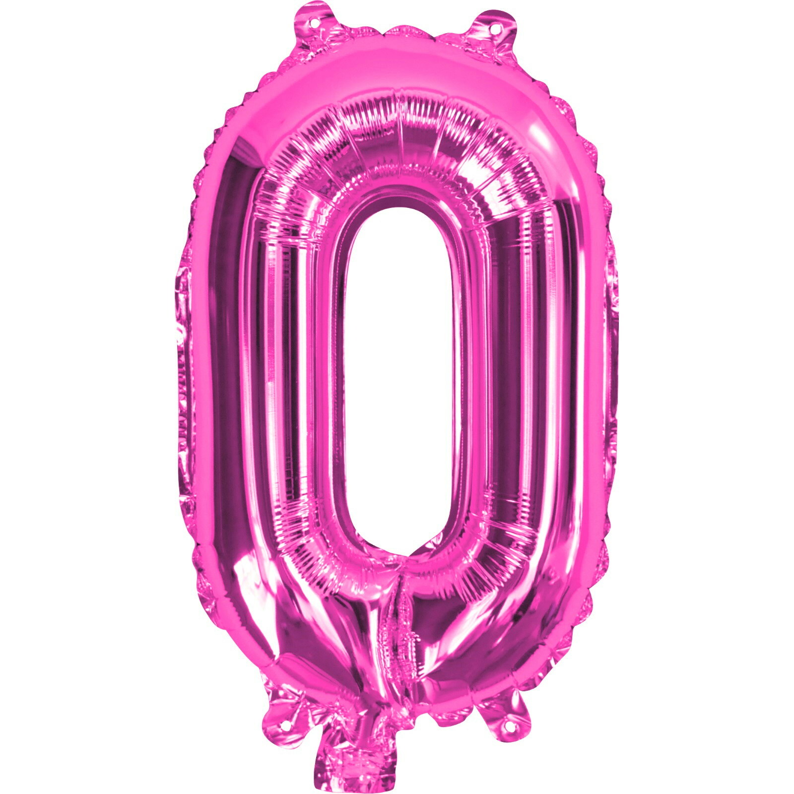 Pink Number 0 Foil Air Fill Balloon 35cm - Discount Party Supplies