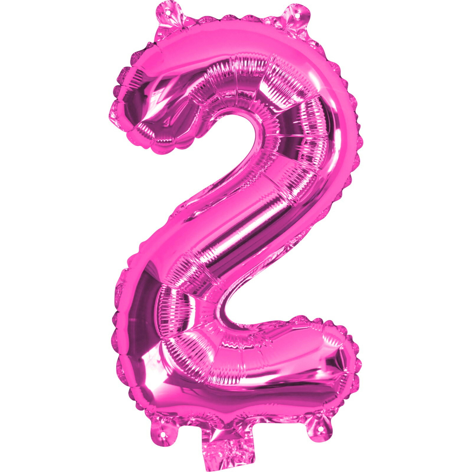 Pink Number 2 Foil Air Fill Balloon 35cm - Discount Party Supplies