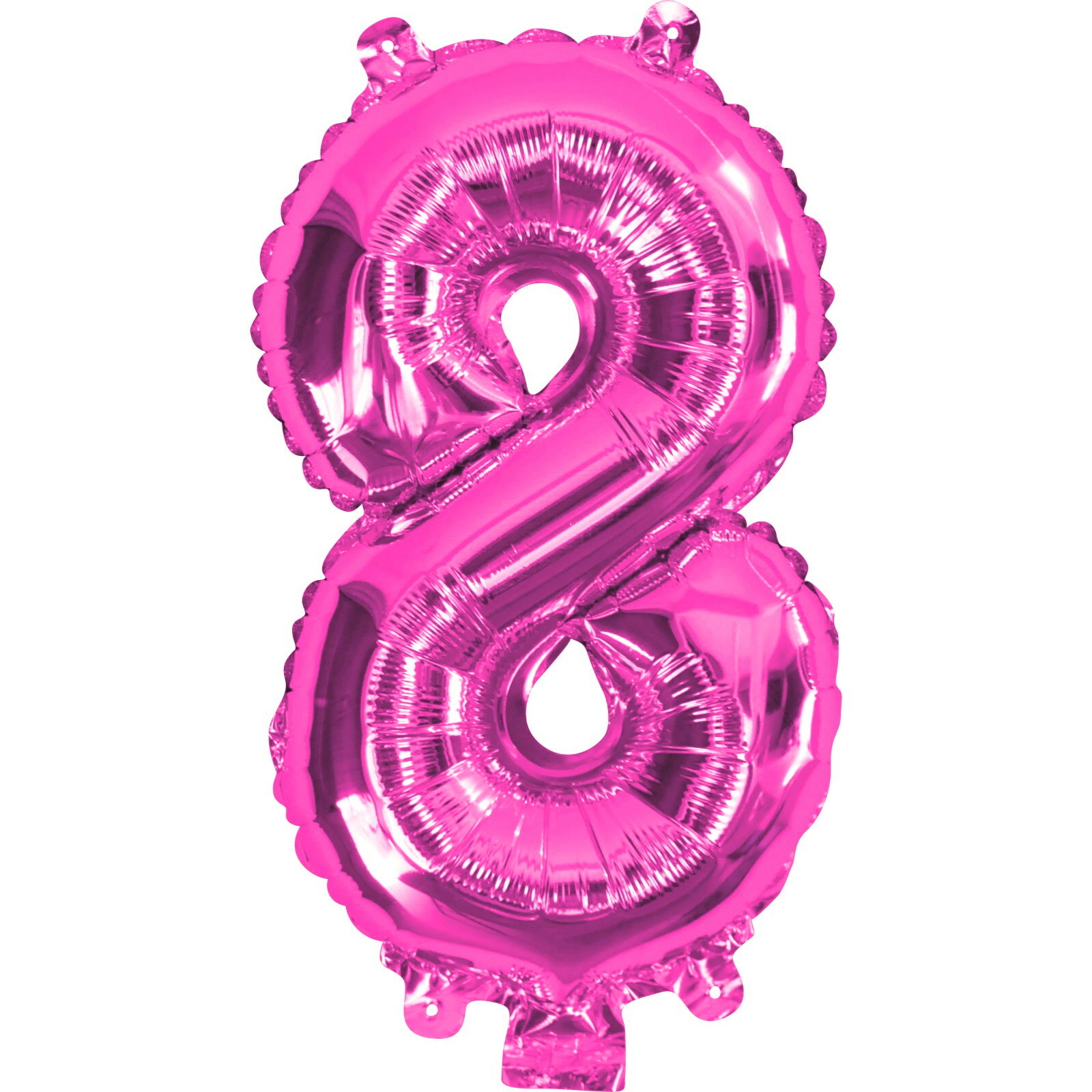 Pink Number 8 Foil Air Fill Balloon 35cm - Discount Party Supplies