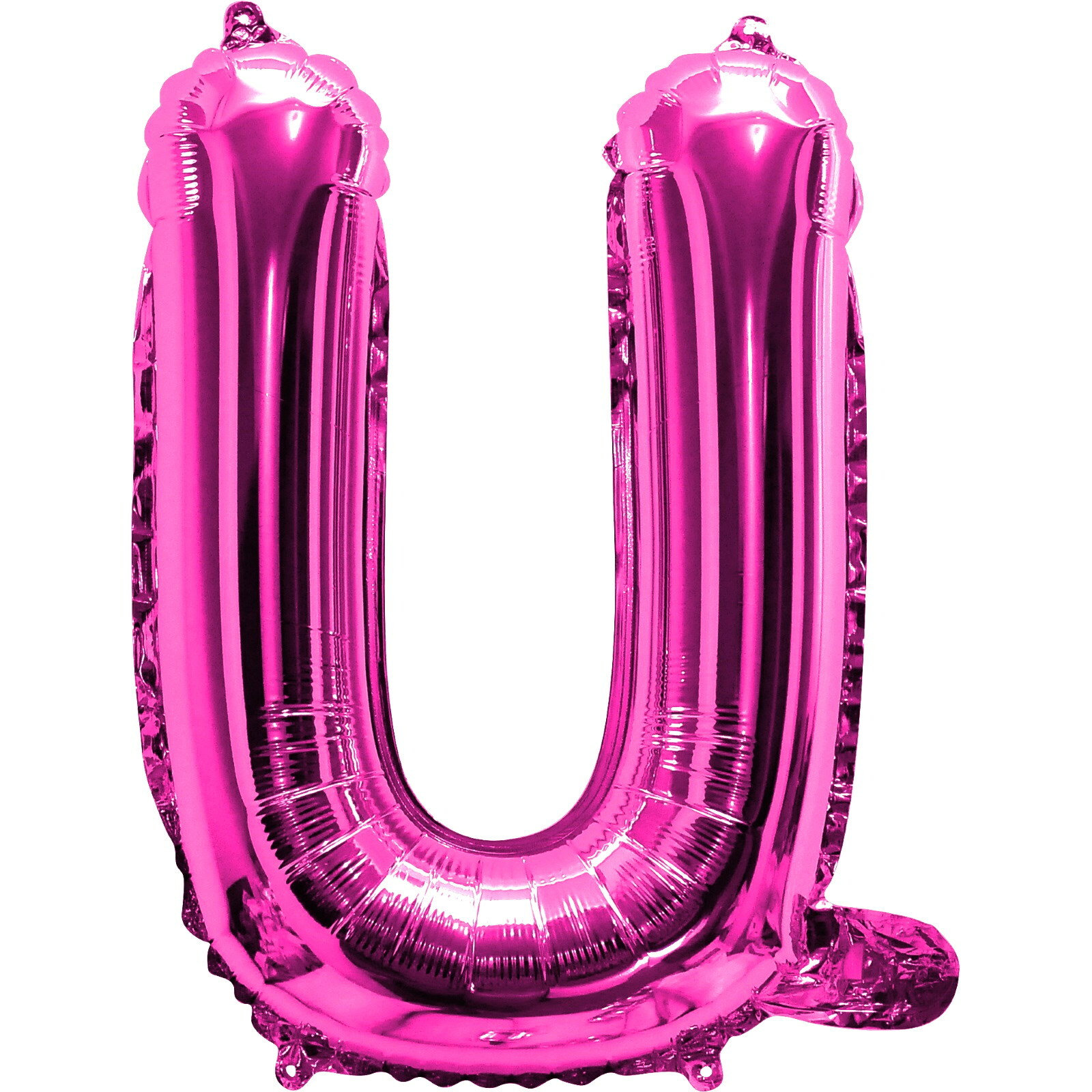 Pink Letter U Foil Air Fill Balloon 35cm - Discount Party Supplies
