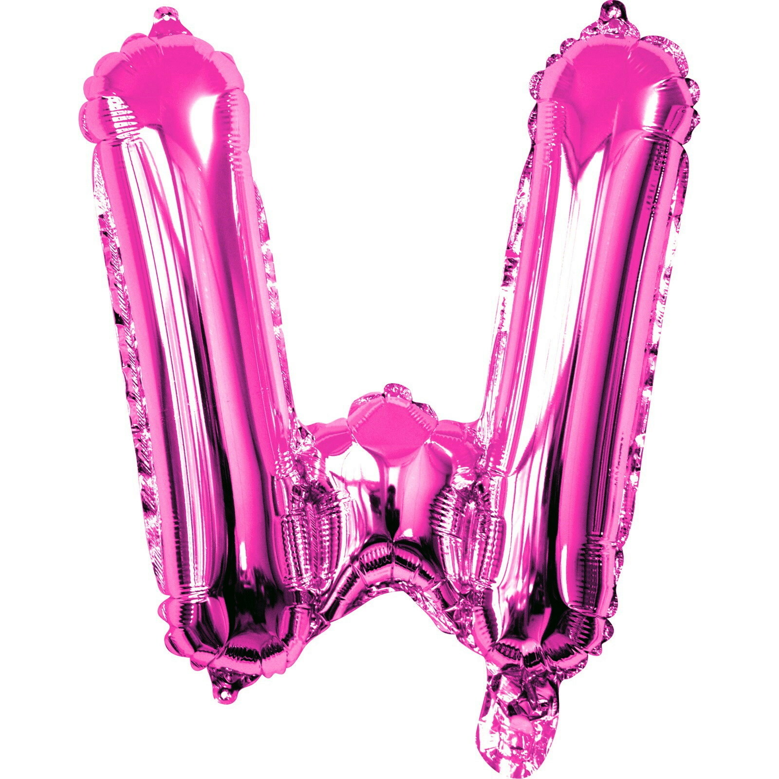 Pink Letter W Foil Air Fill Balloon 35cm - Discount Party Supplies
