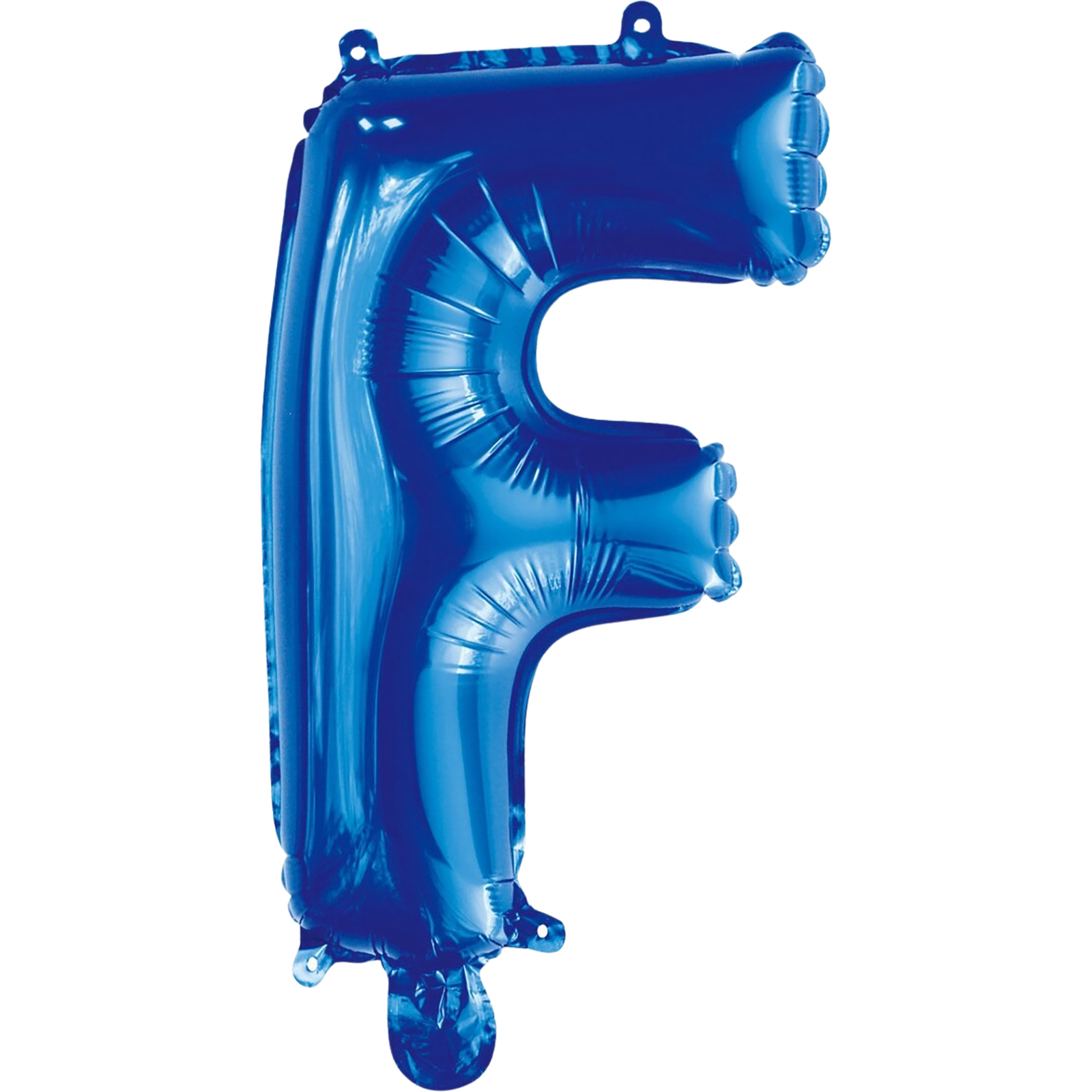 Letter F Blue Foil Air Fill Balloon 35.5cm - Discount Party Supplies