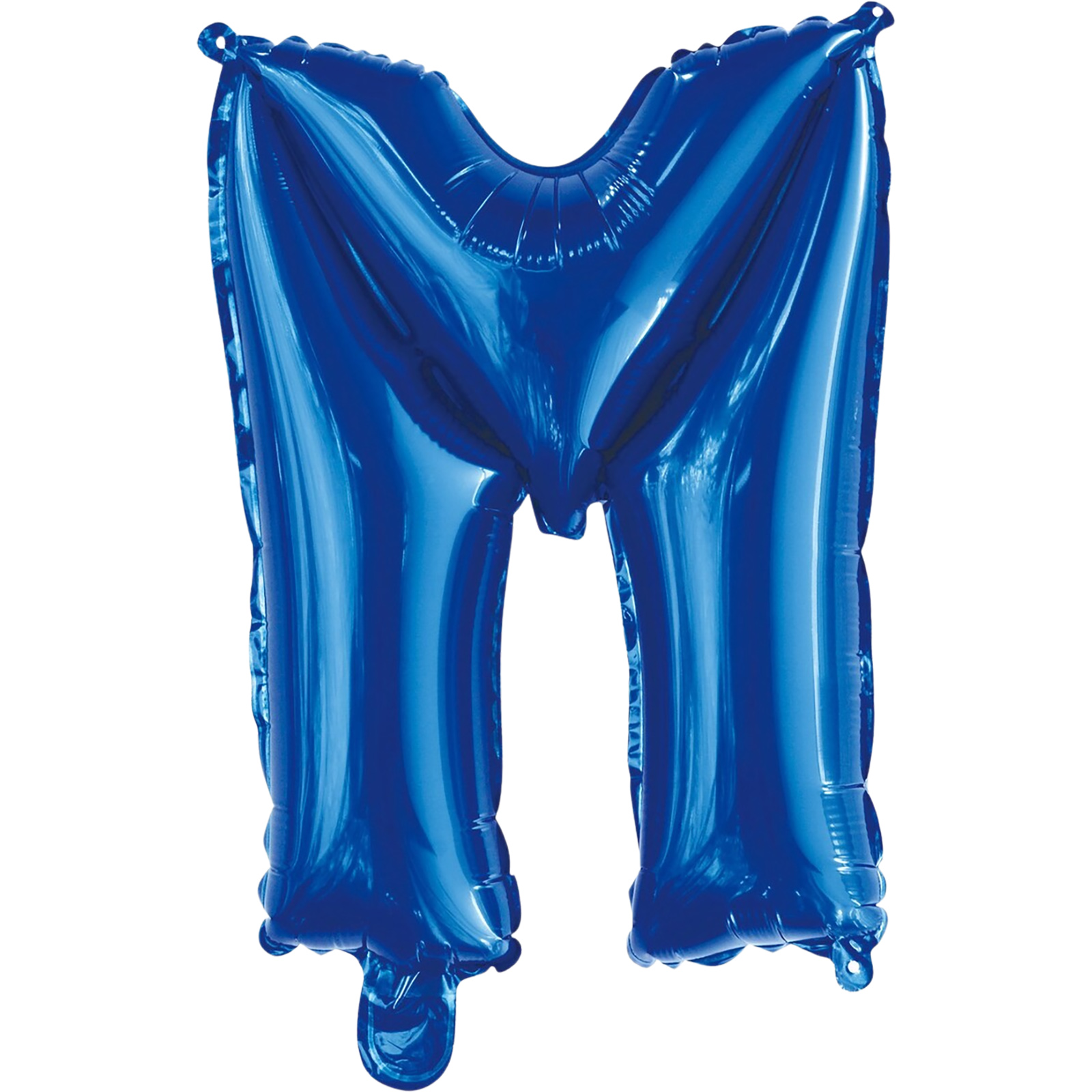 Letter M Blue Foil Air Fill Balloon 35.5cm - Discount Party Supplies