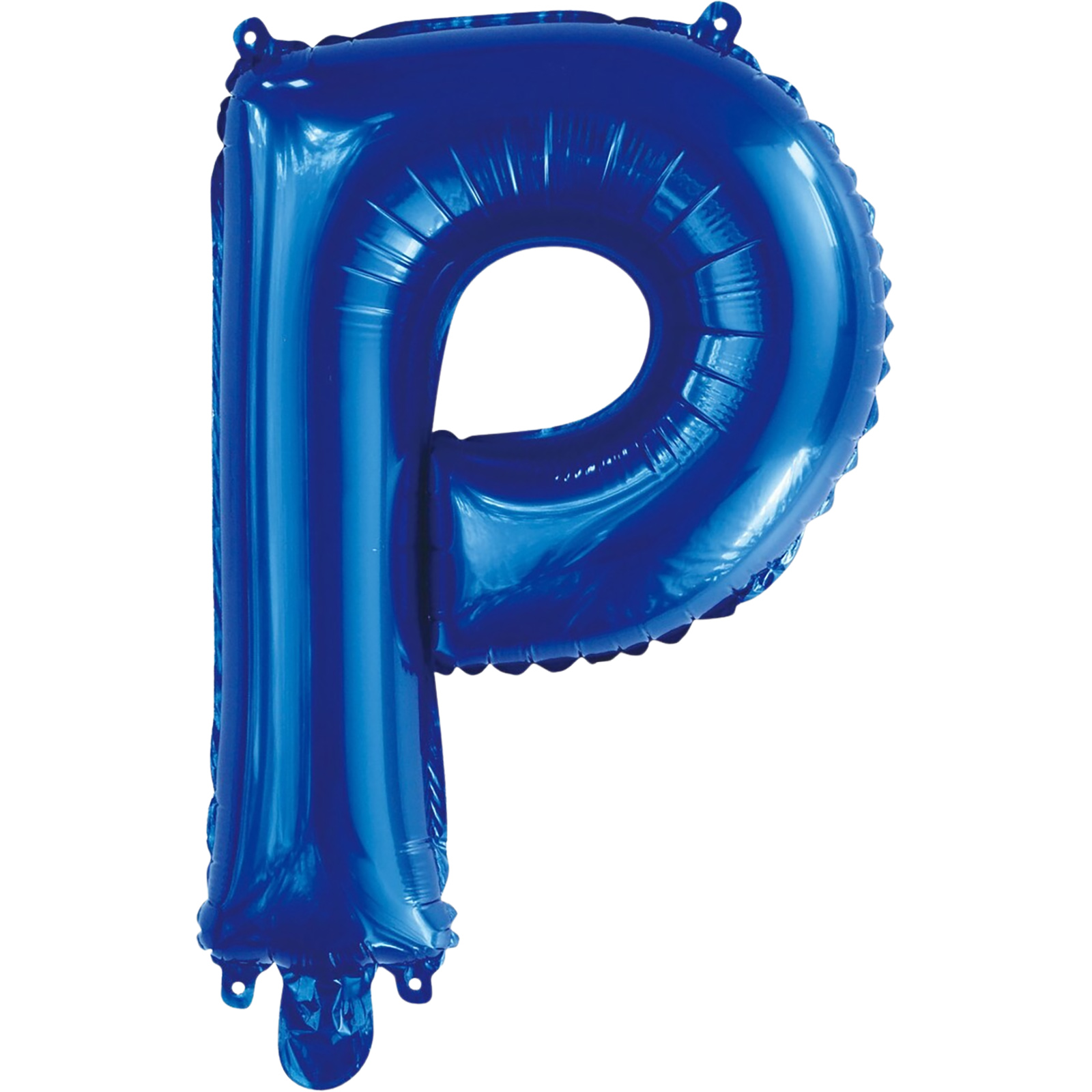 Letter P Blue Foil Air Fill Balloon 35.5cm - Discount Party Supplies