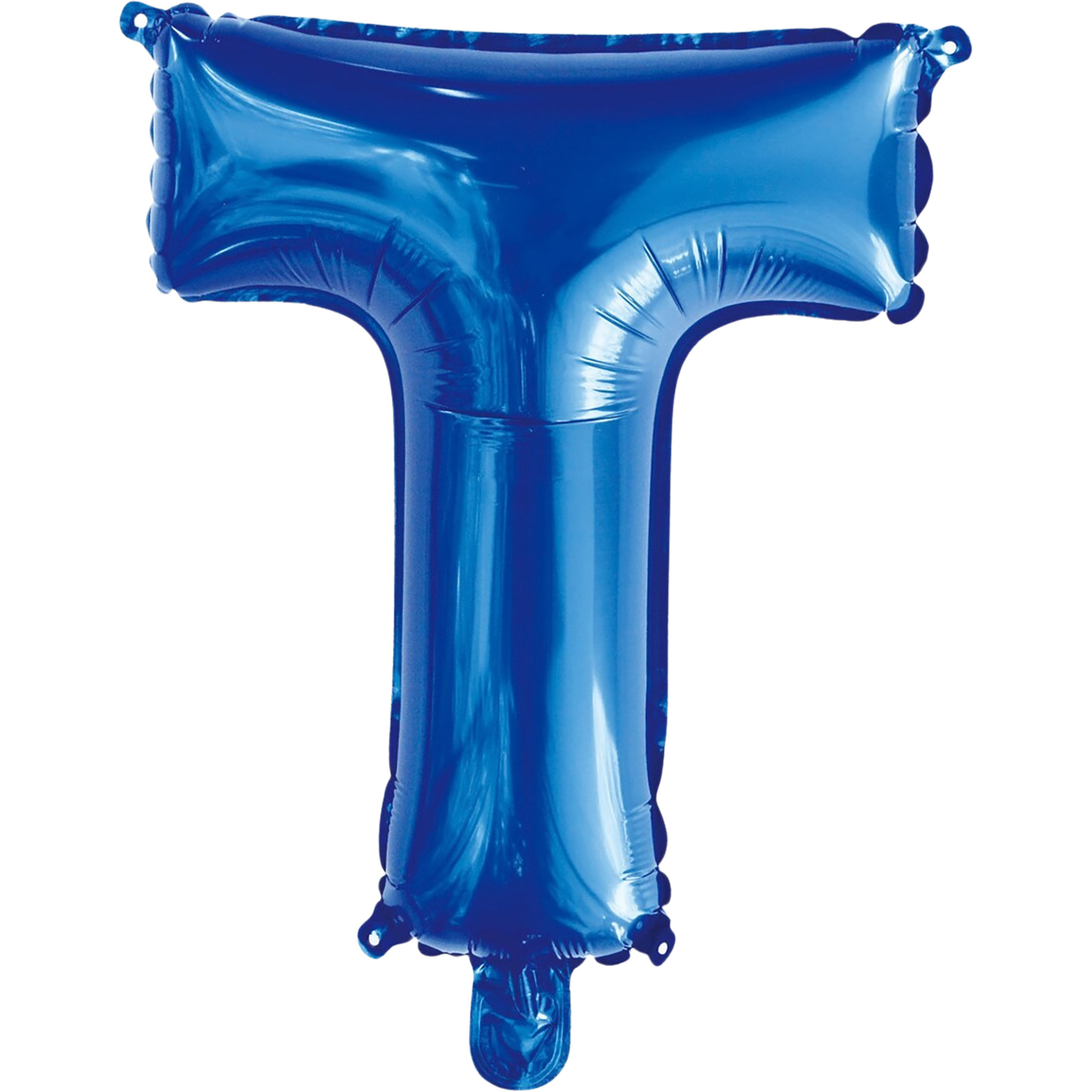 Letter T Blue Foil Air Fill Balloon 35.5cm - Discount Party Supplies