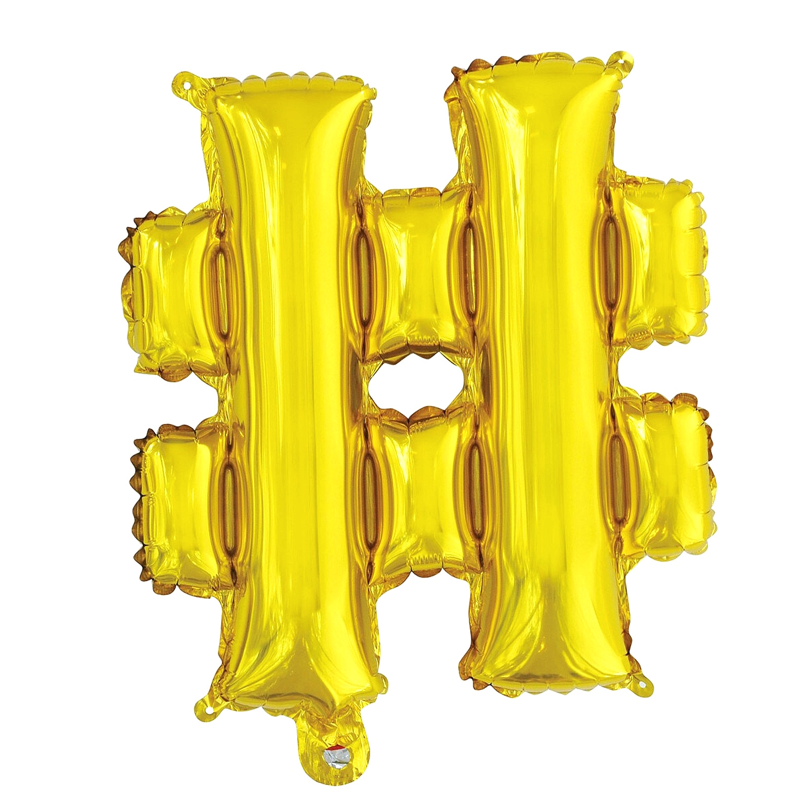 Metallic Gold Hash Symbol Foil Air Fill Balloon 35.5cm - Discount Party ...