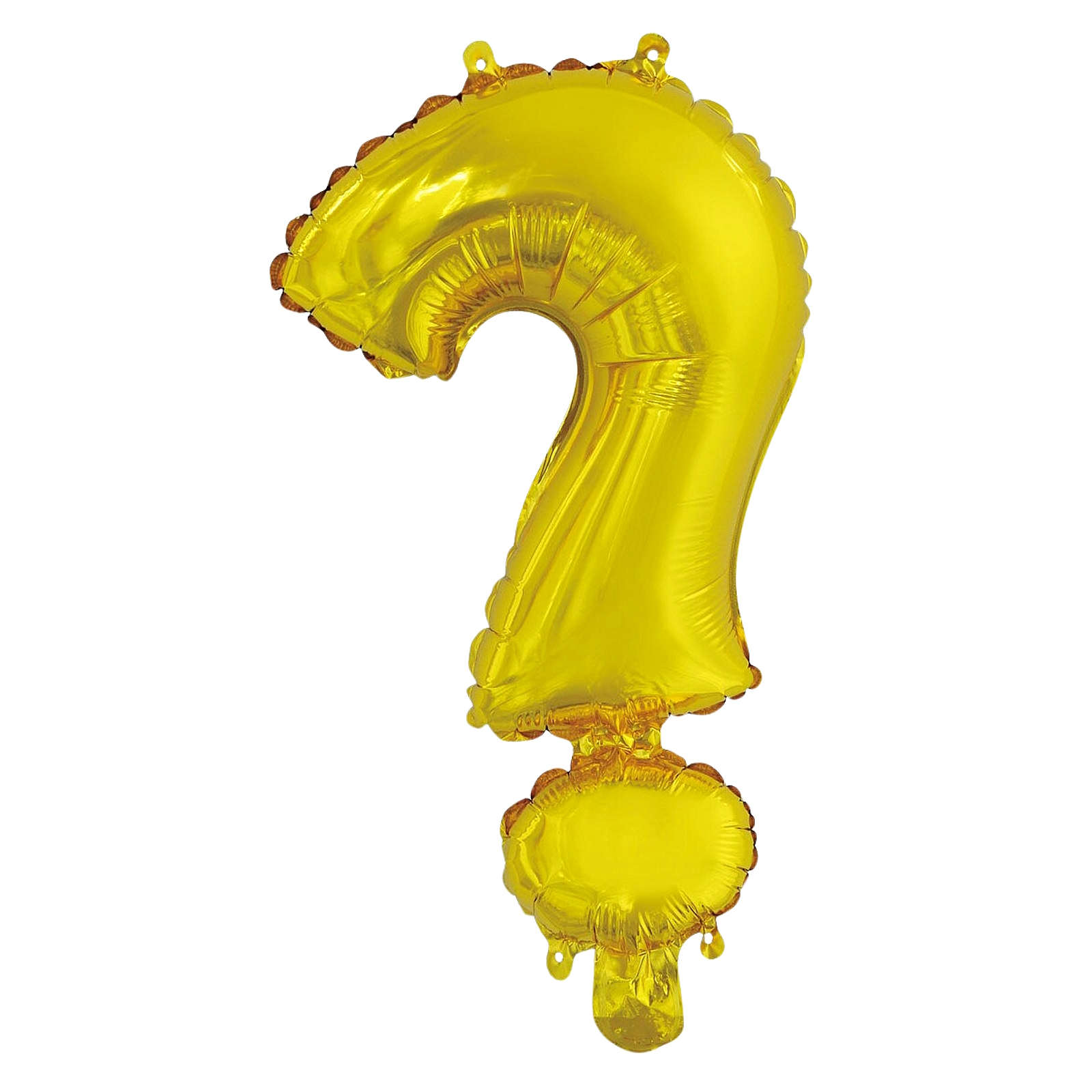 Metallic Gold Question Symbol Foil Air Fill Balloon 35.5cm - Discount ...