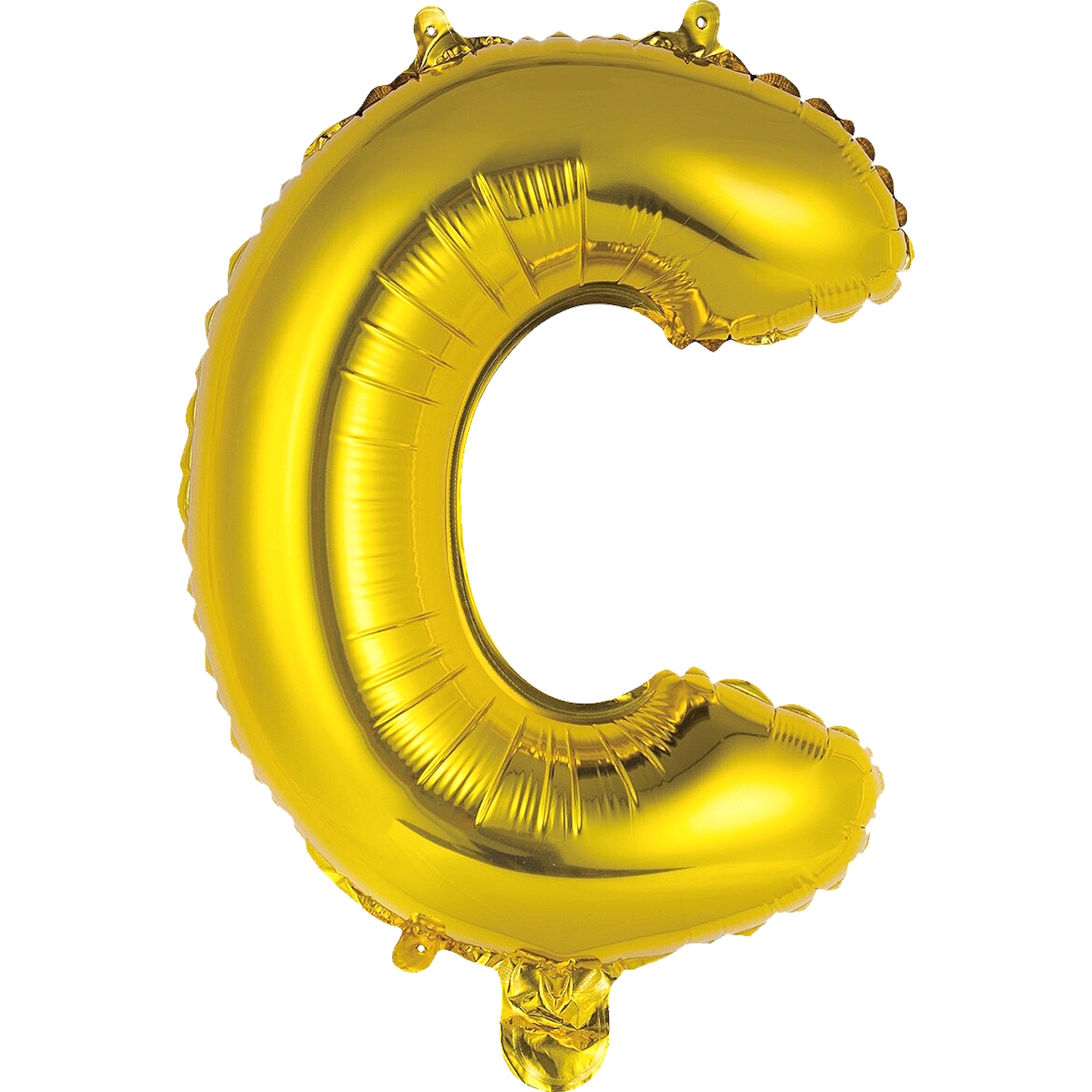 Letter C Gold Foil Air Fill Balloon 35.5cm - Discount Party Supplies
