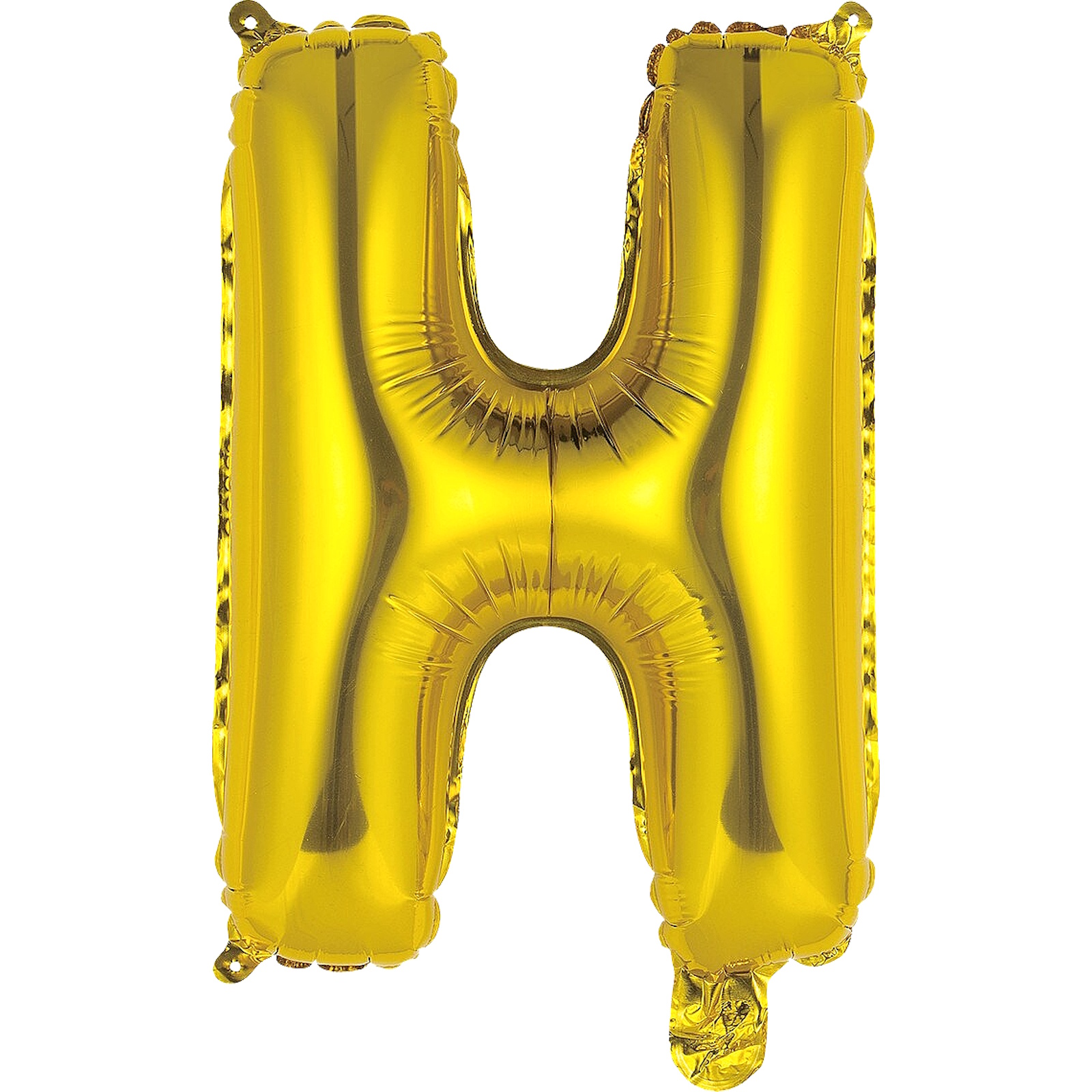 Letter H Gold Foil Air Fill Balloon 35.5cm - Discount Party Supplies