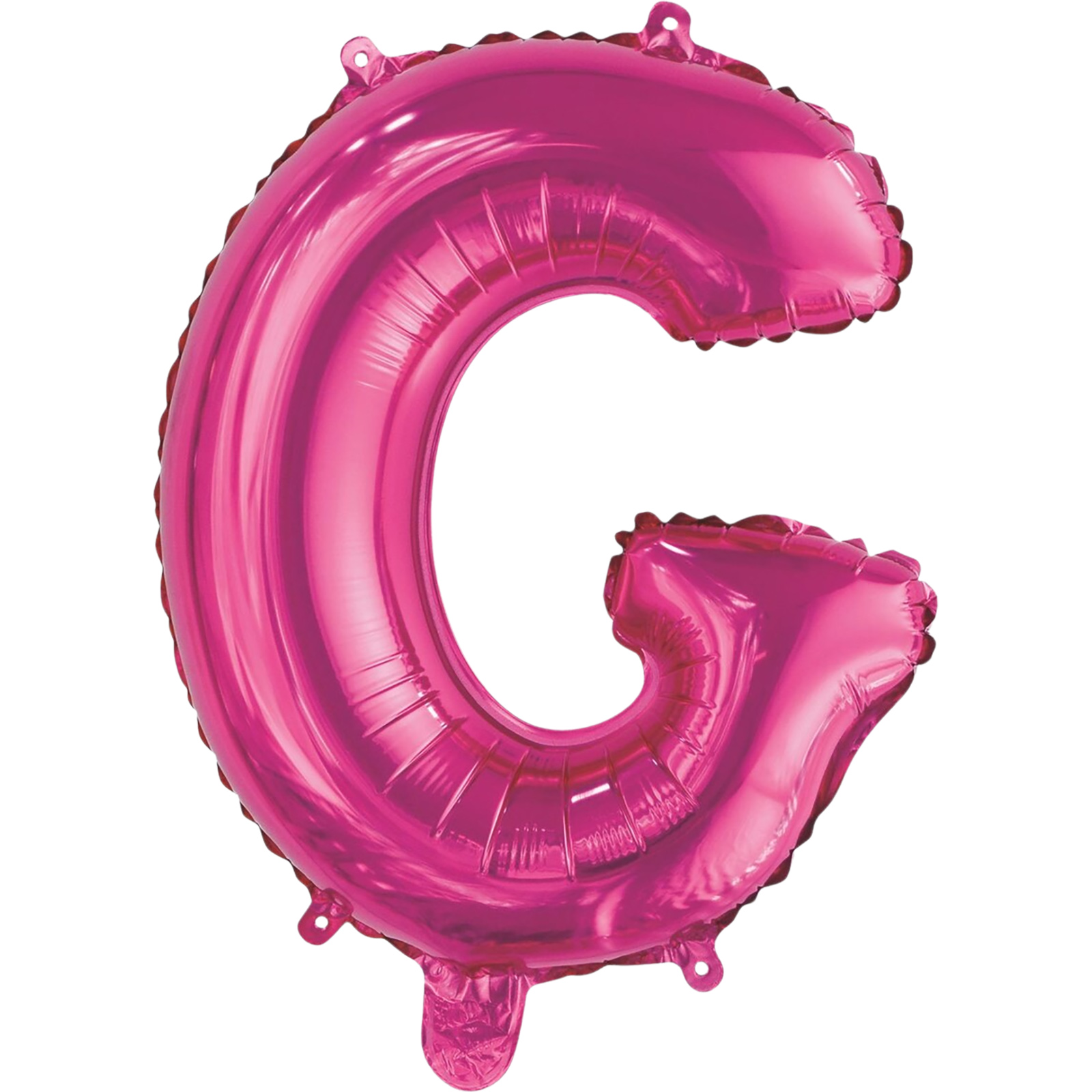 Letter G Hot Pink Foil Air Fill Balloon 35.5cm - Discount Party Supplies