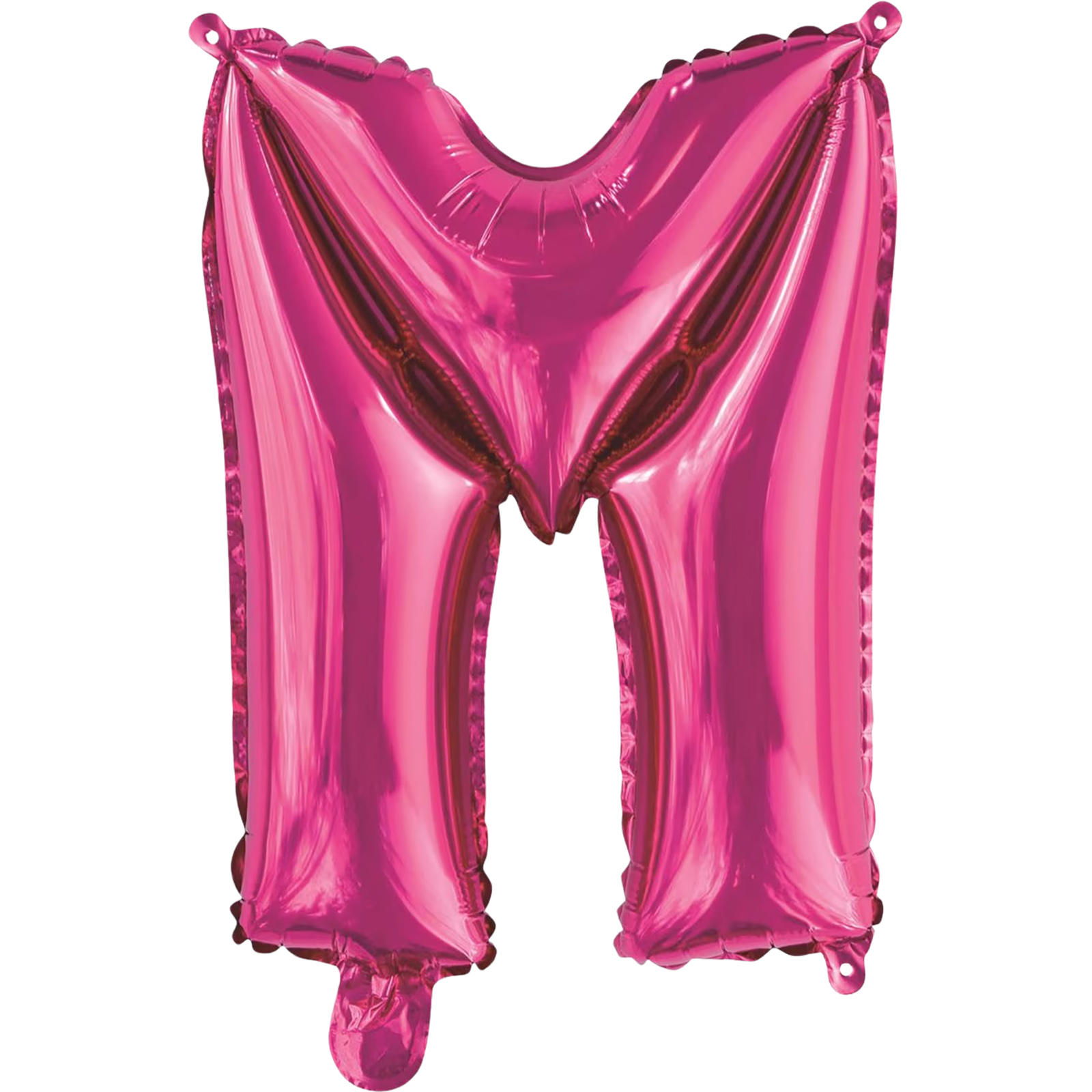 Letter M Hot Pink Foil Air Fill Balloon 35.5cm - Discount Party Supplies