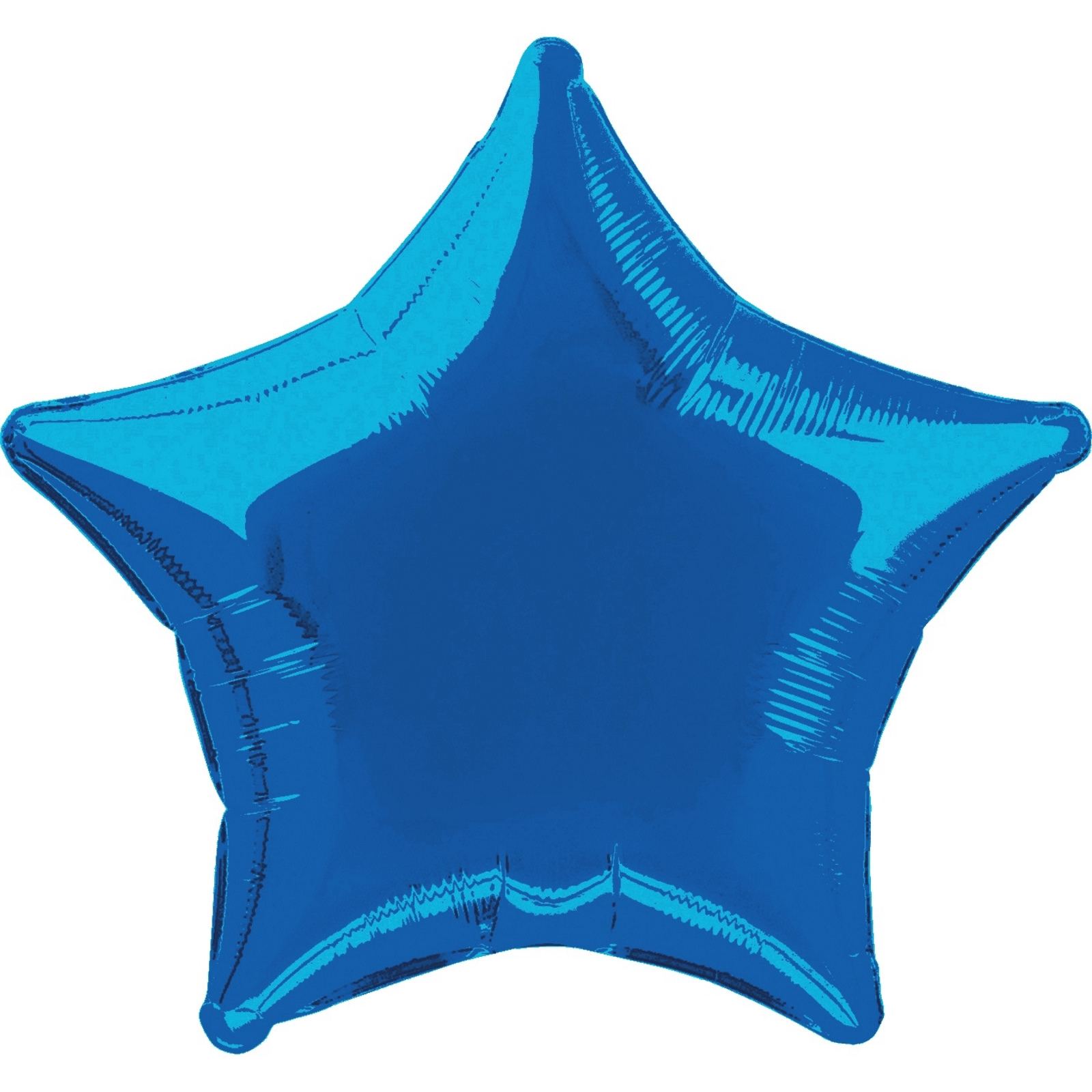Star Shaped Blue Foil Helium Balloon 50cm - Discount Party Supplies