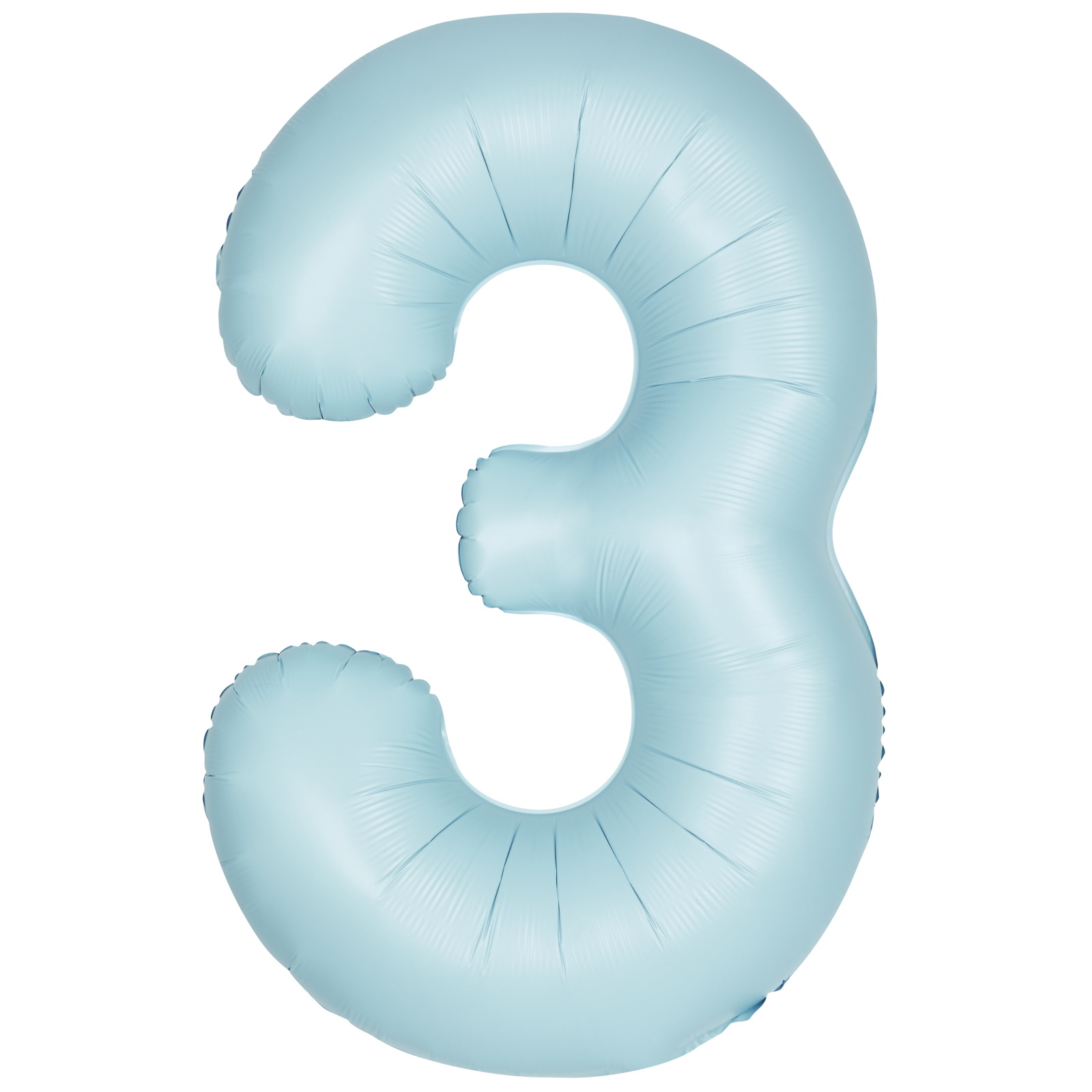 Pastel Matte Blue Foil 3 Balloon 86cm | Light Blue Coloured Party ...