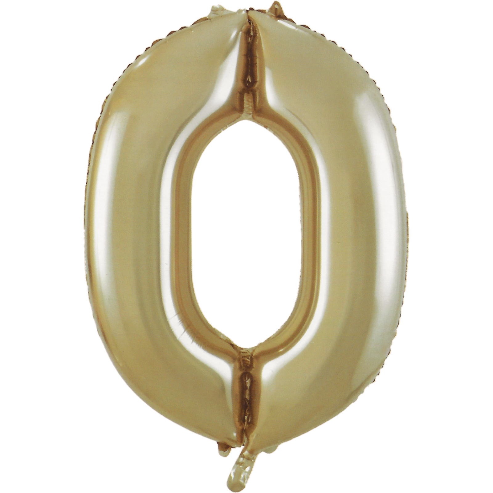 Champagne Gold Foil Number 0 Balloon 86cm - Discount Party Supplies