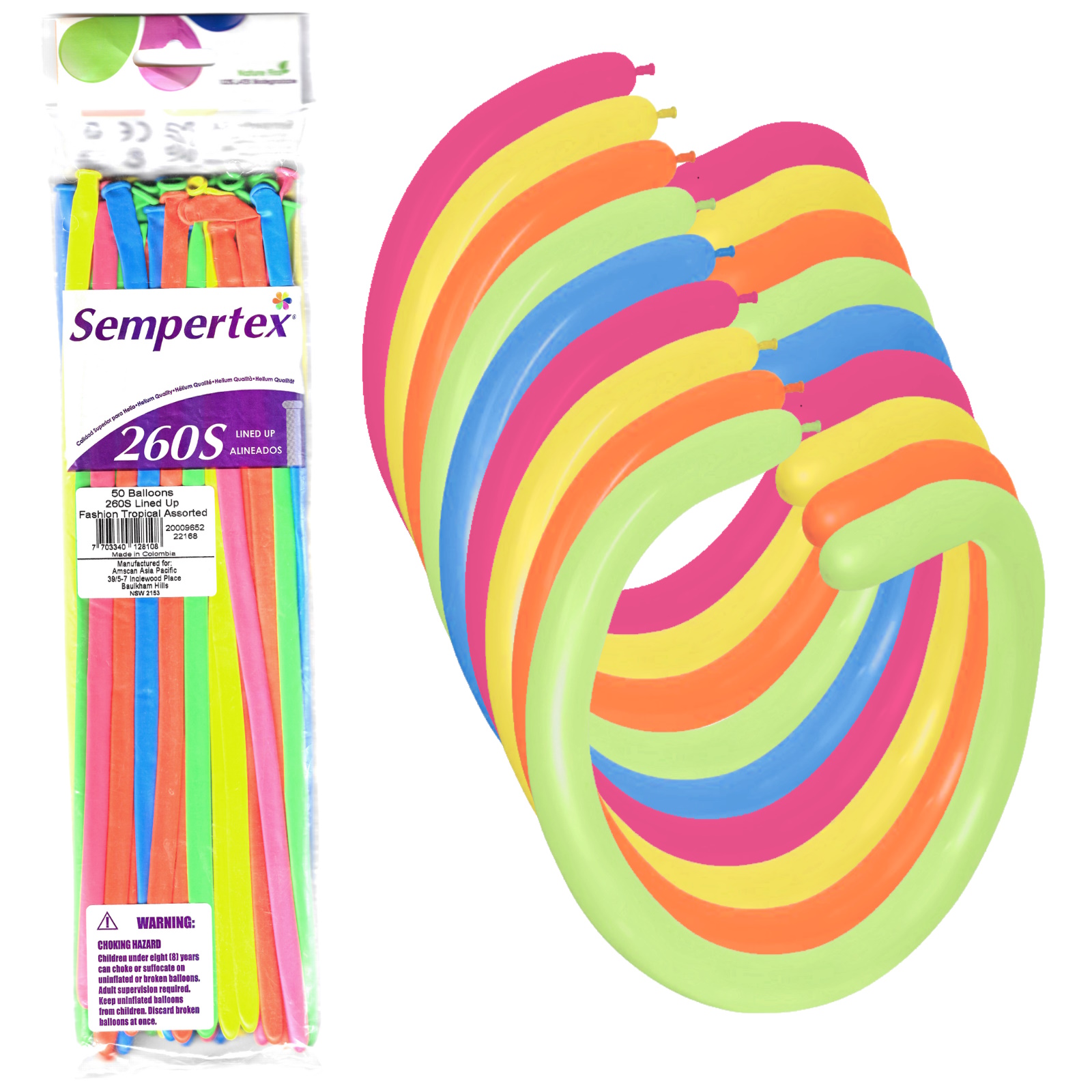 Sempertex Fashion Tropical Modelling Balloons (Pack of 50) - Discount ...