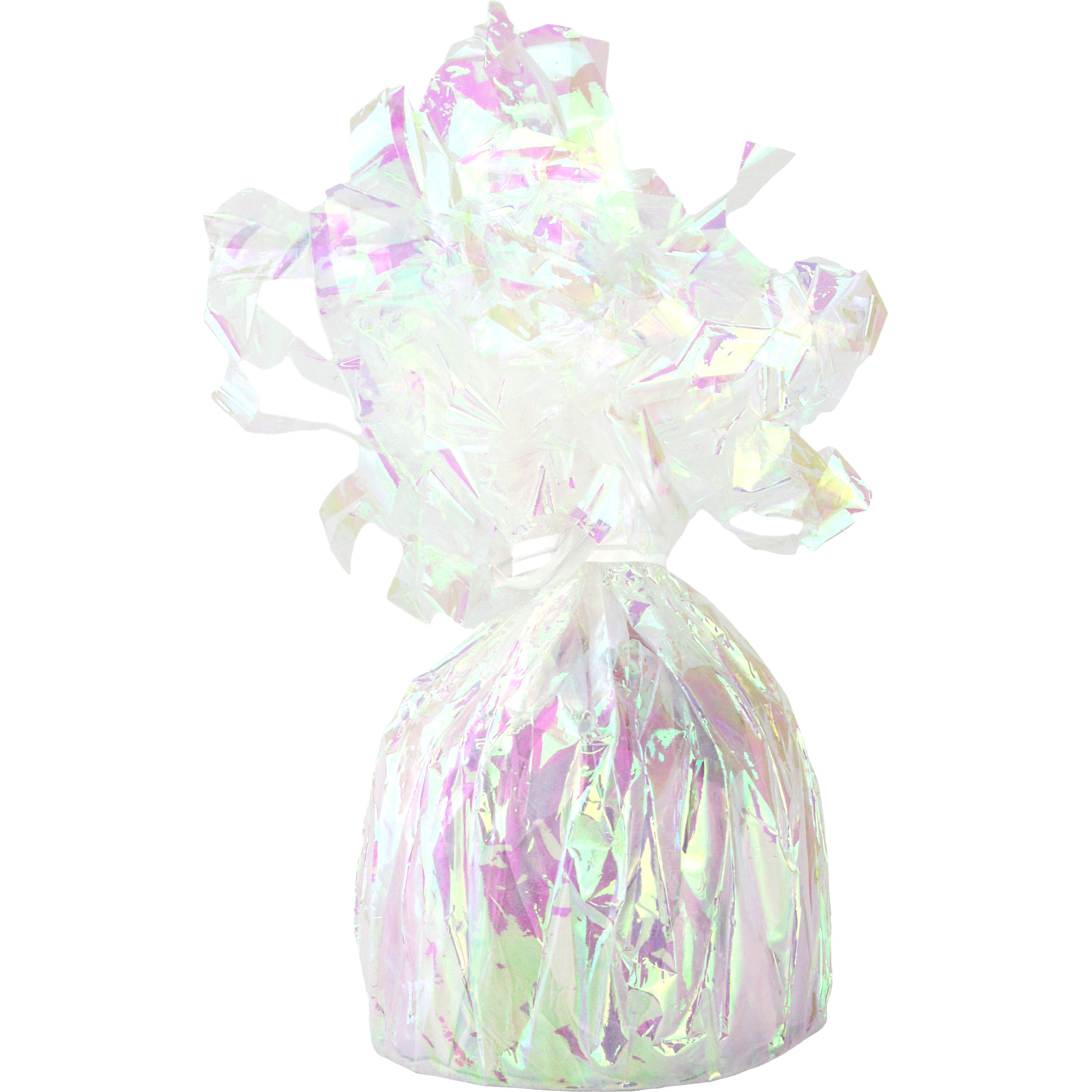Iridescent Cellophane Balloon Weight 11cm | Iridescent Party Supplies ...