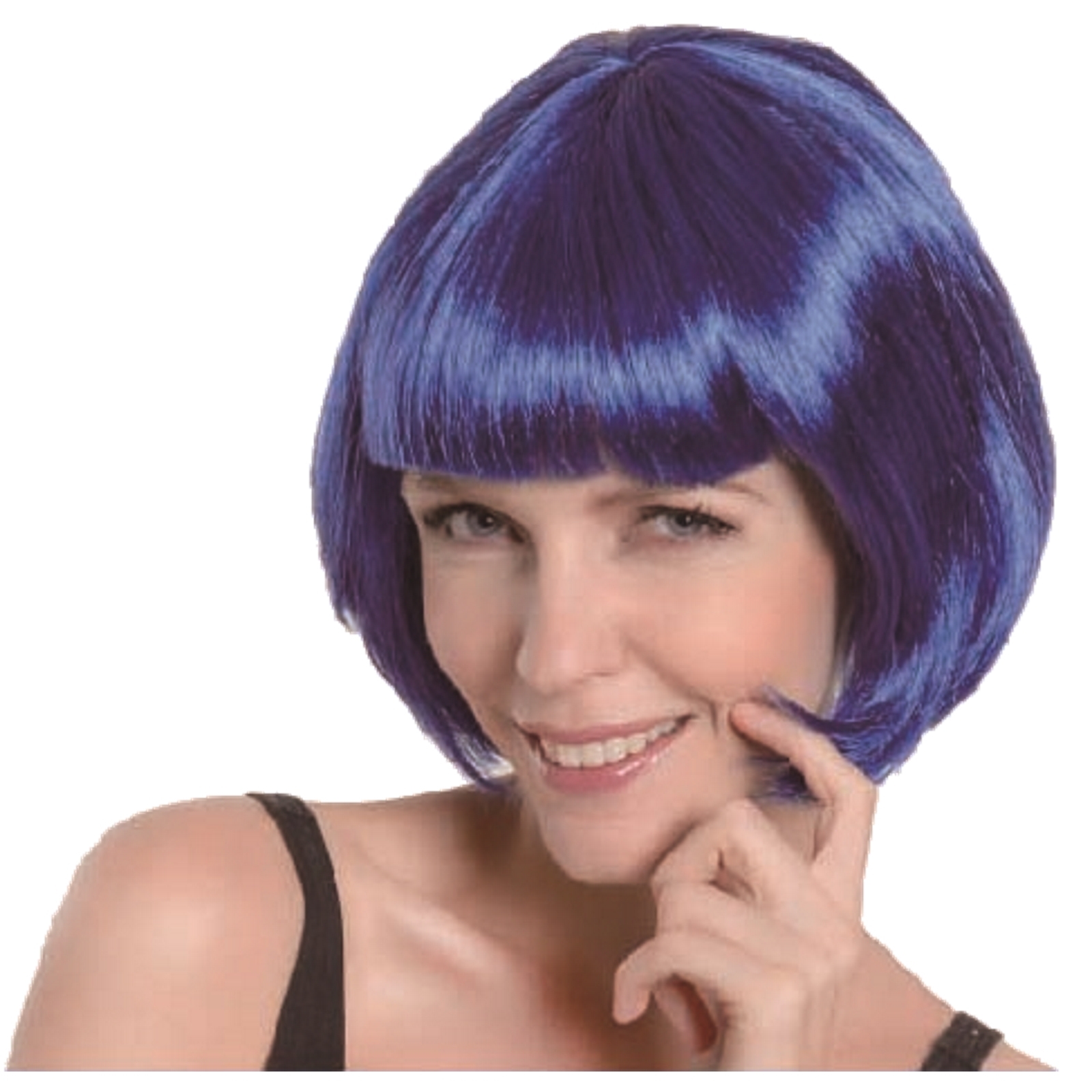 Adult Blue Bob Wig - Discount Party Supplies