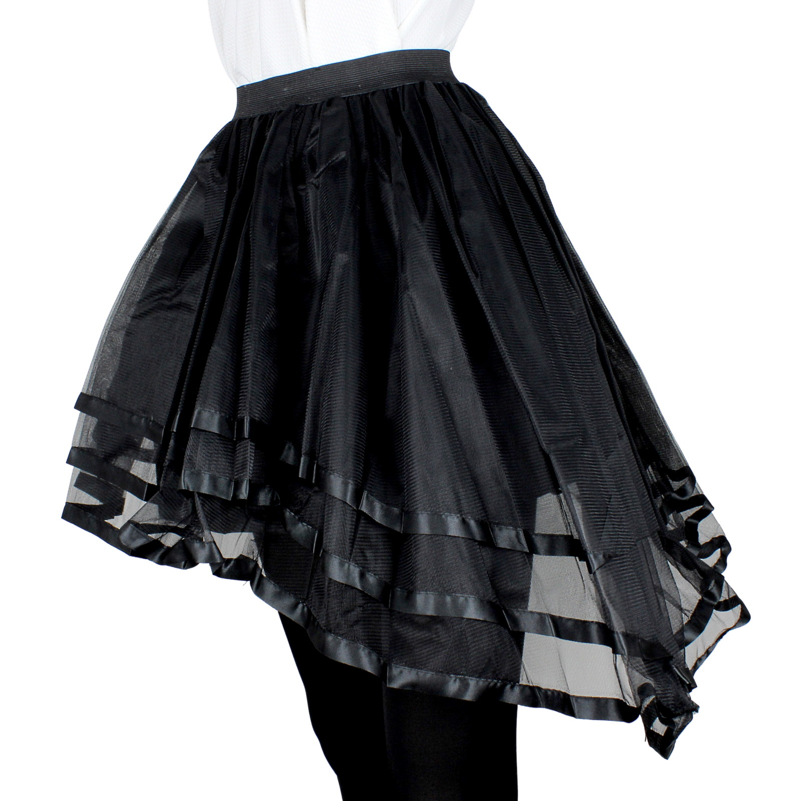Adult High Low Tutu Black - Discount Party Supplies