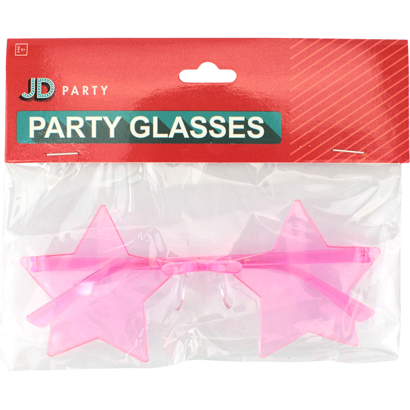 Pink Perspex Star Glasses | Glasses Party Supplies | Hats and Headwear ...