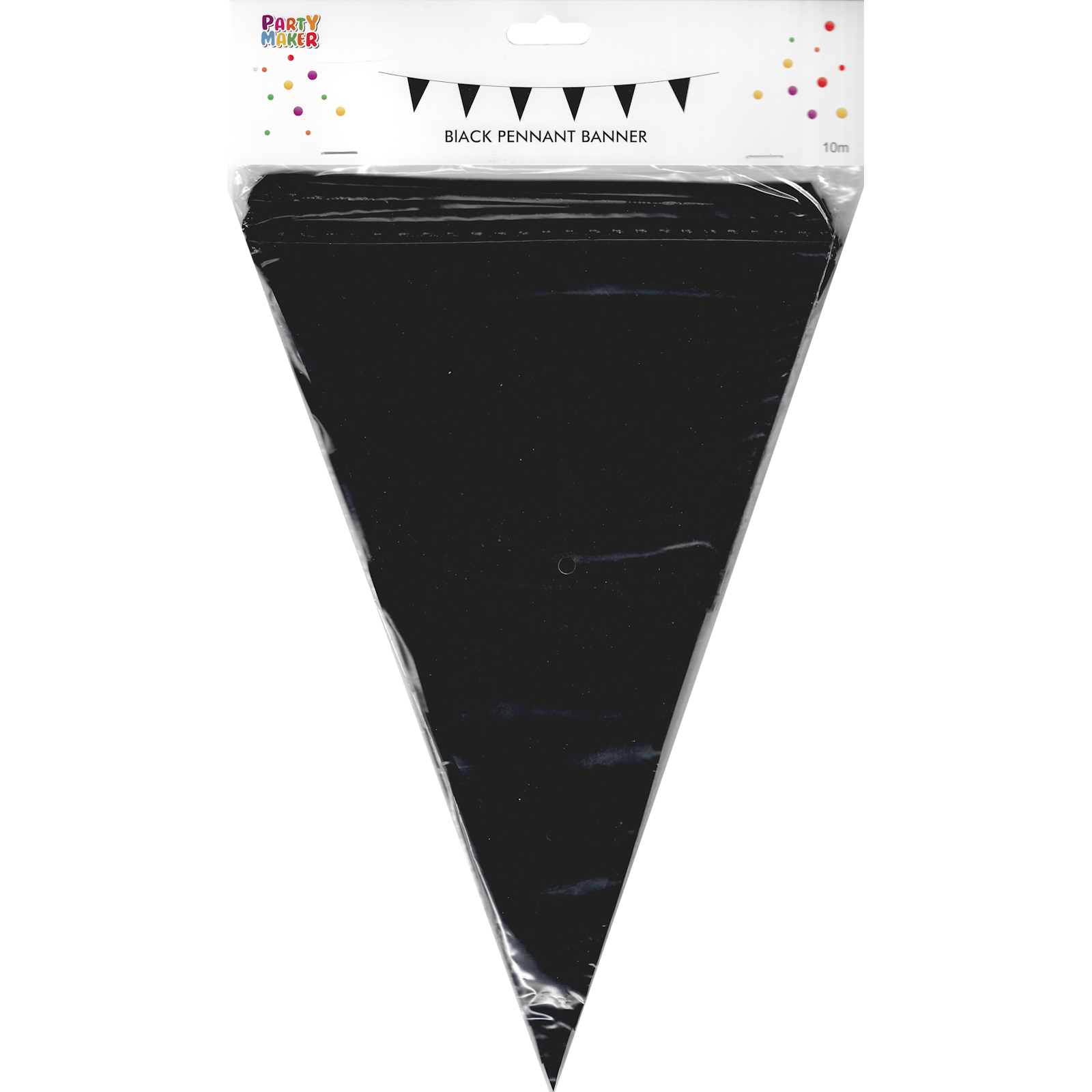 Black Plastic Flag Banner (10m) | Black Party Supplies | Coloured Party ...