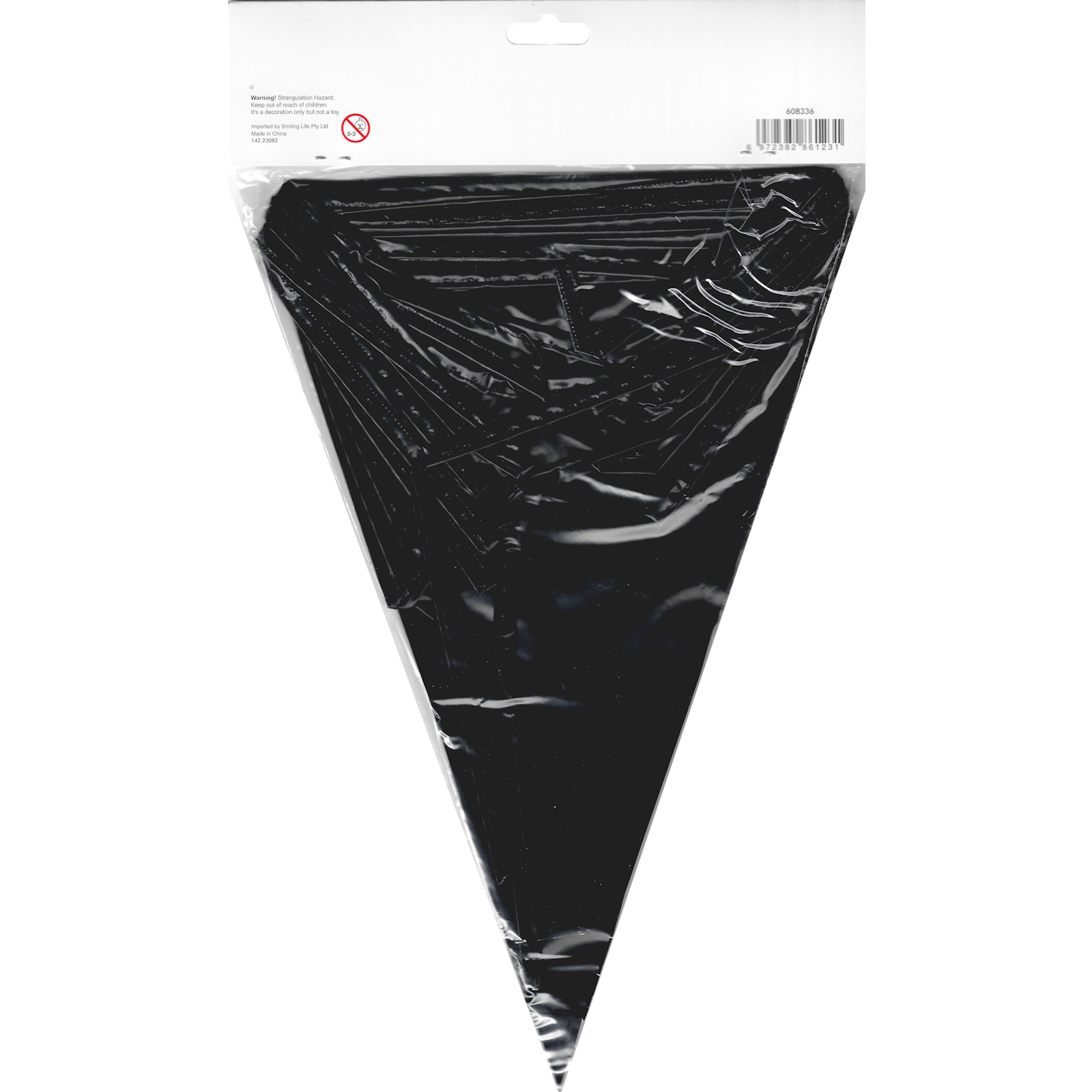 Black Plastic Flag Banner (10m) | Black Party Supplies | Coloured Party ...