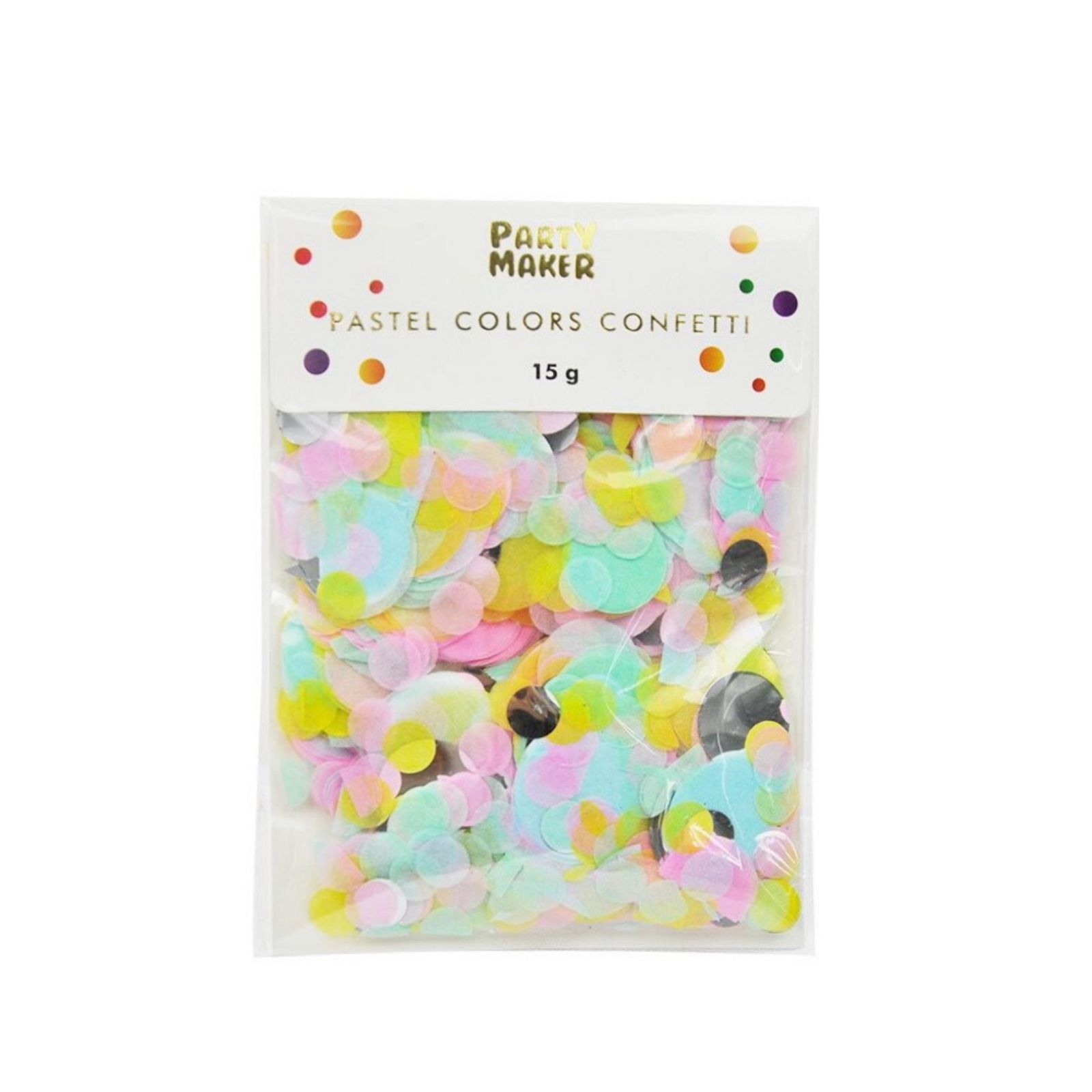 Pastel & Silver Assorted Confetti Circles | Pastel Coloured Party ...