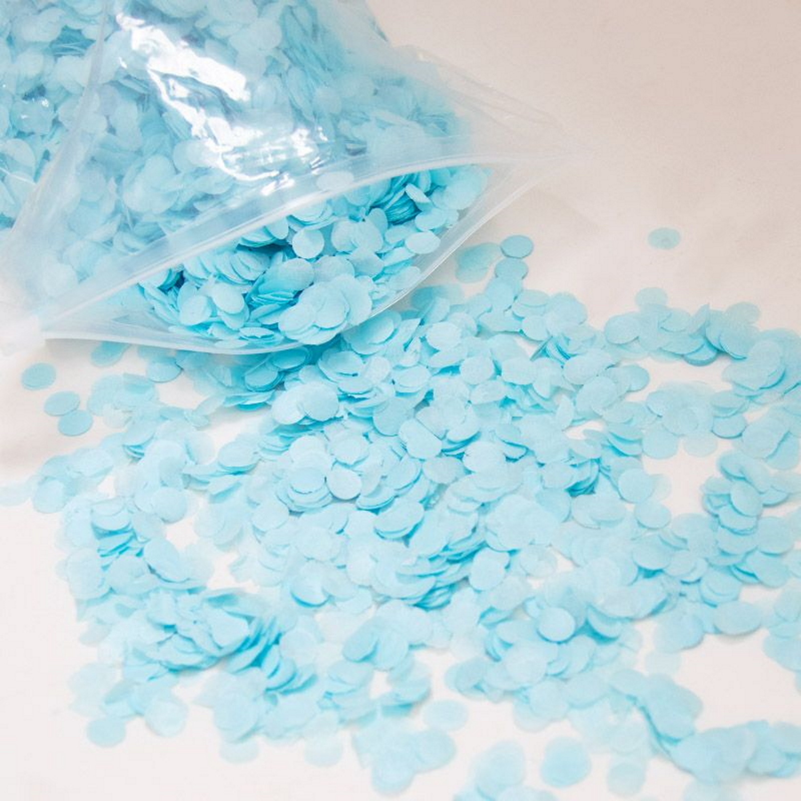 Light Blue Tissue Confetti 1cm (Bulk Pack of 250g) | Light Blue ...