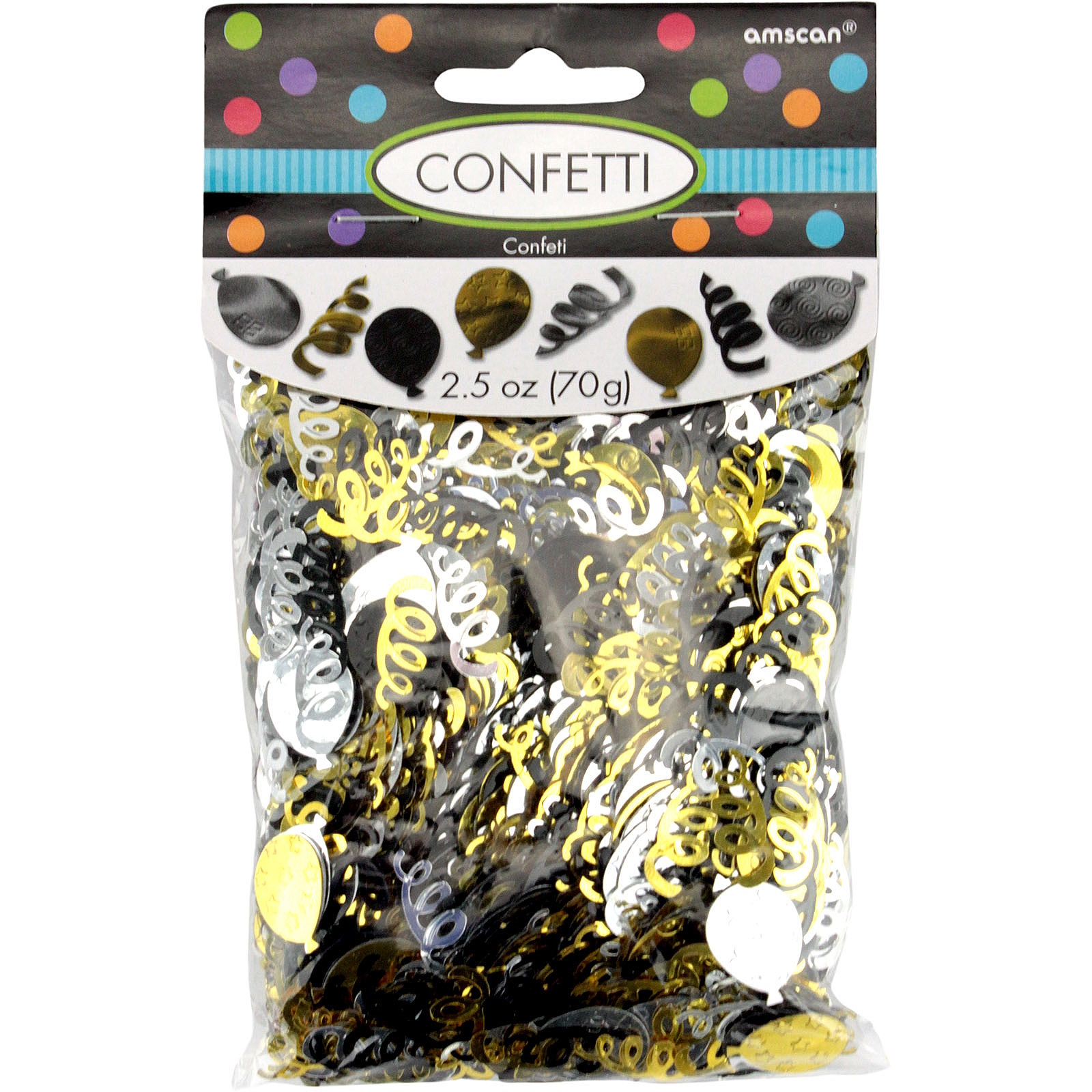 Black Balloon Fun Confetti/Table Scatters | Discount Party Supplies ...