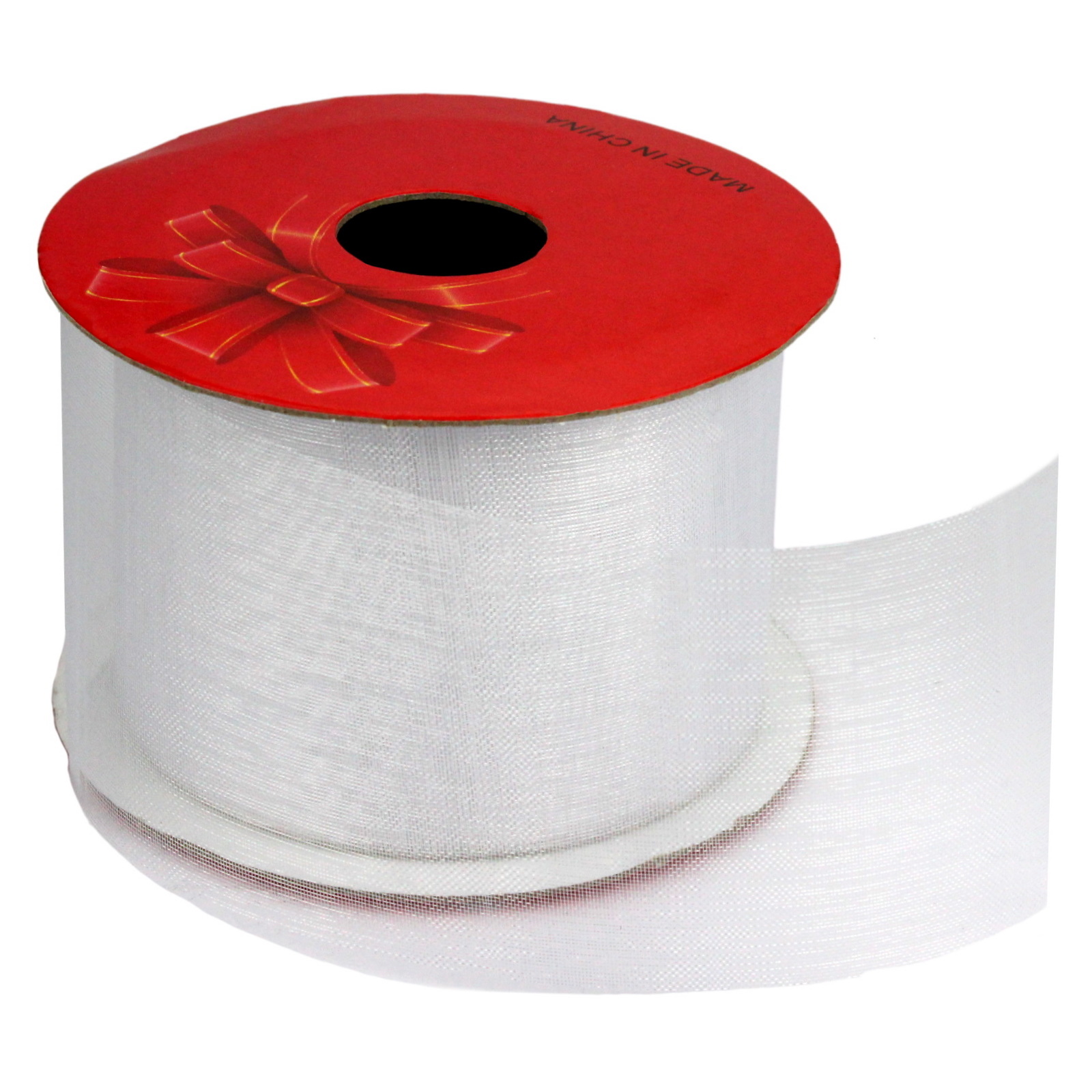 White Organza Ribbon (5m) - Discount Party Supplies