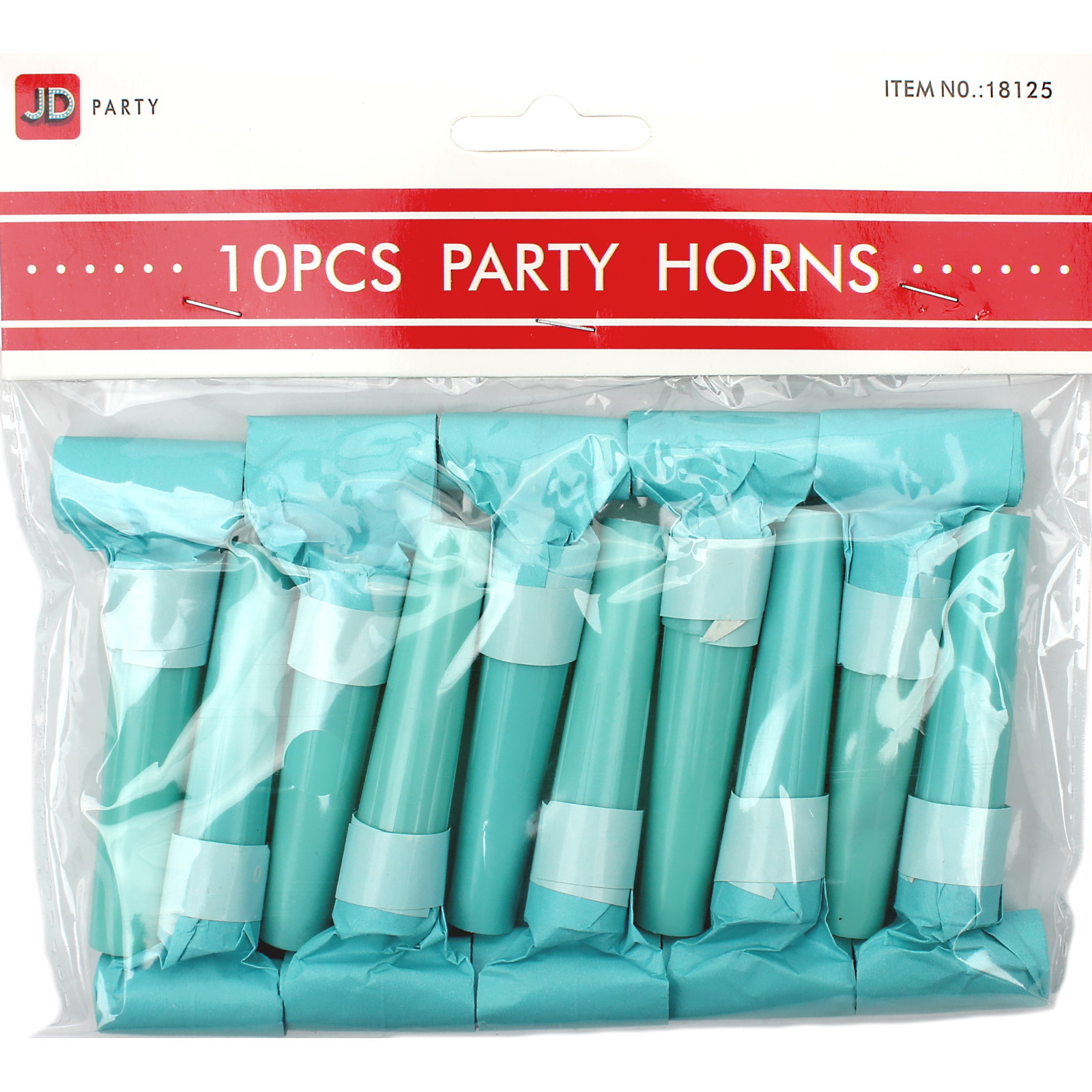 Light Blue Party Blowers (Pack of 10) - Discount Party Supplies