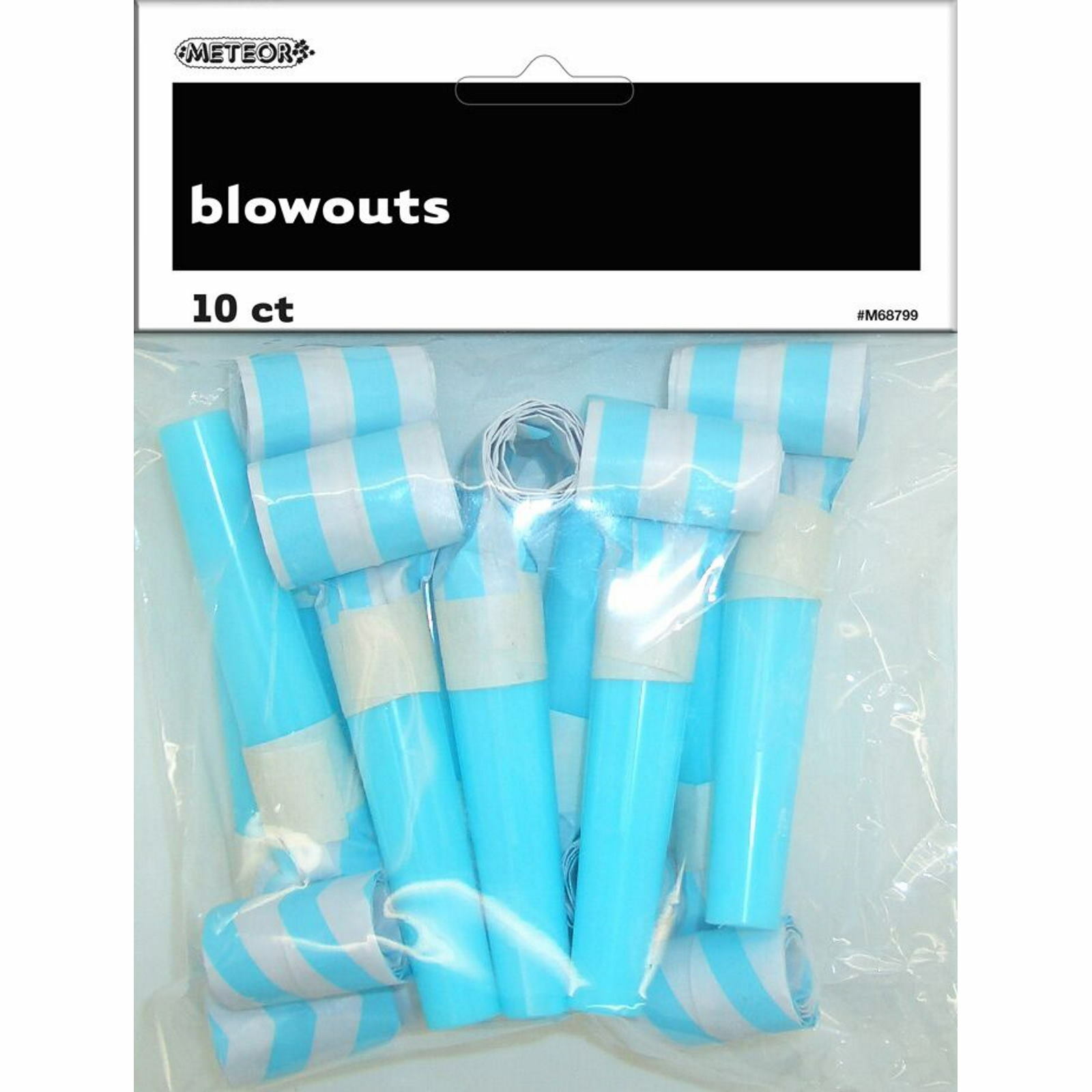 Light Blue Chevron & Stripe Party Blowers (Pack of 10) - Discount Party ...