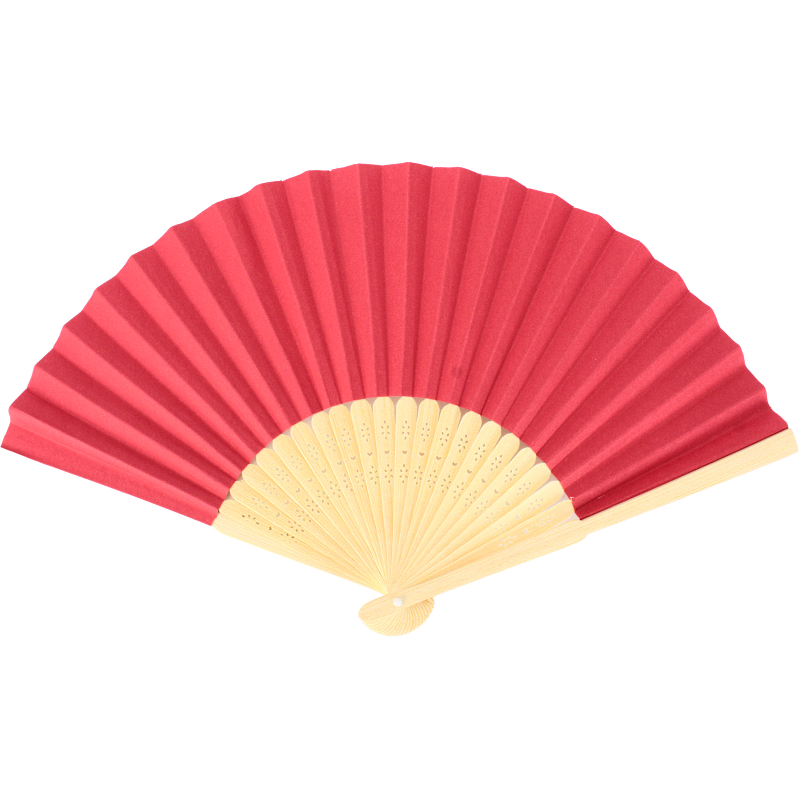 Red Paper Hand Held Fan - Discount Party Supplies