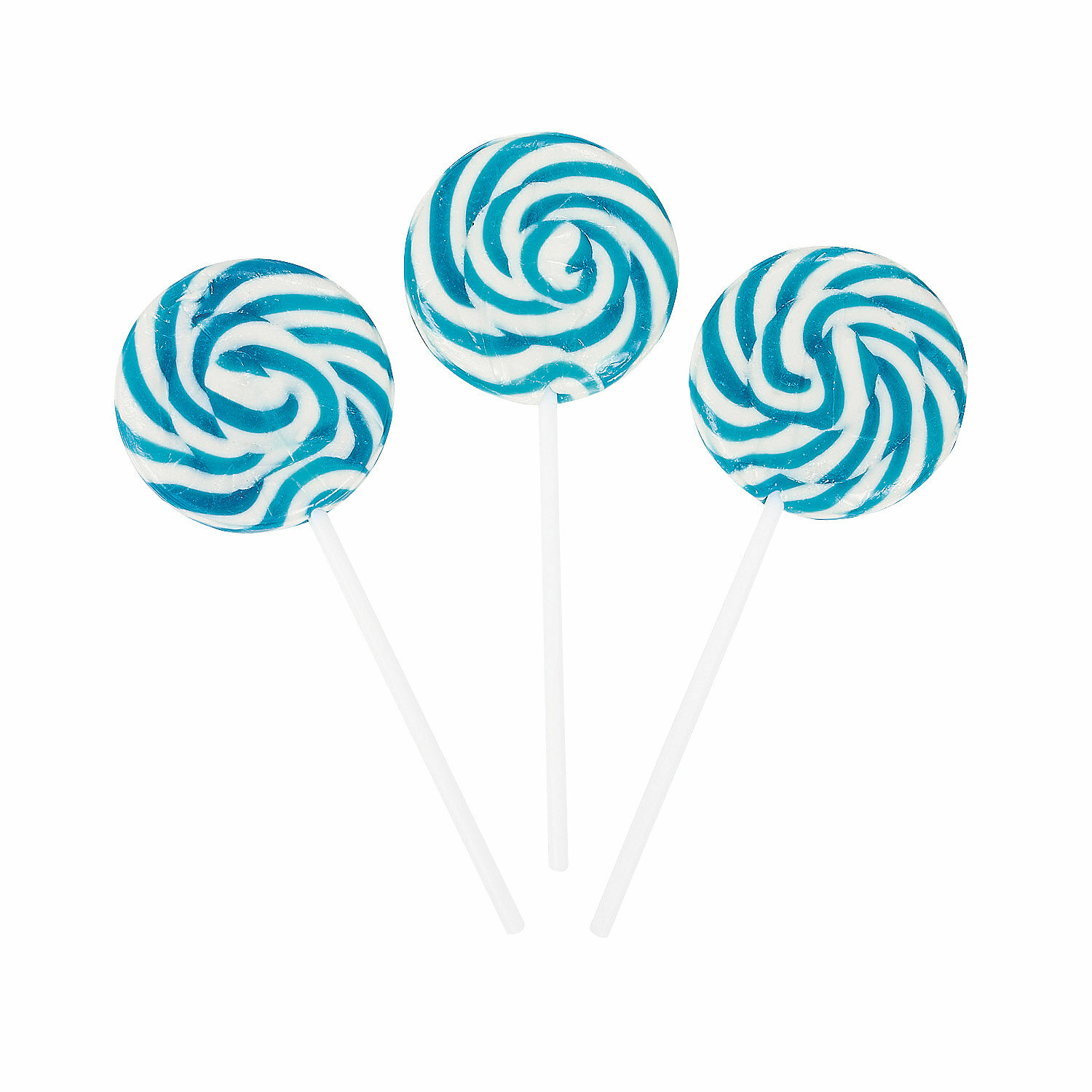 Blue Swirl Lollipops (Pack of 12) - Discount Party Supplies