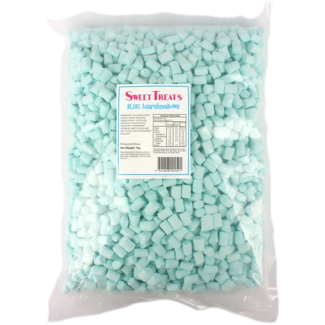 blue mini marshmallows
