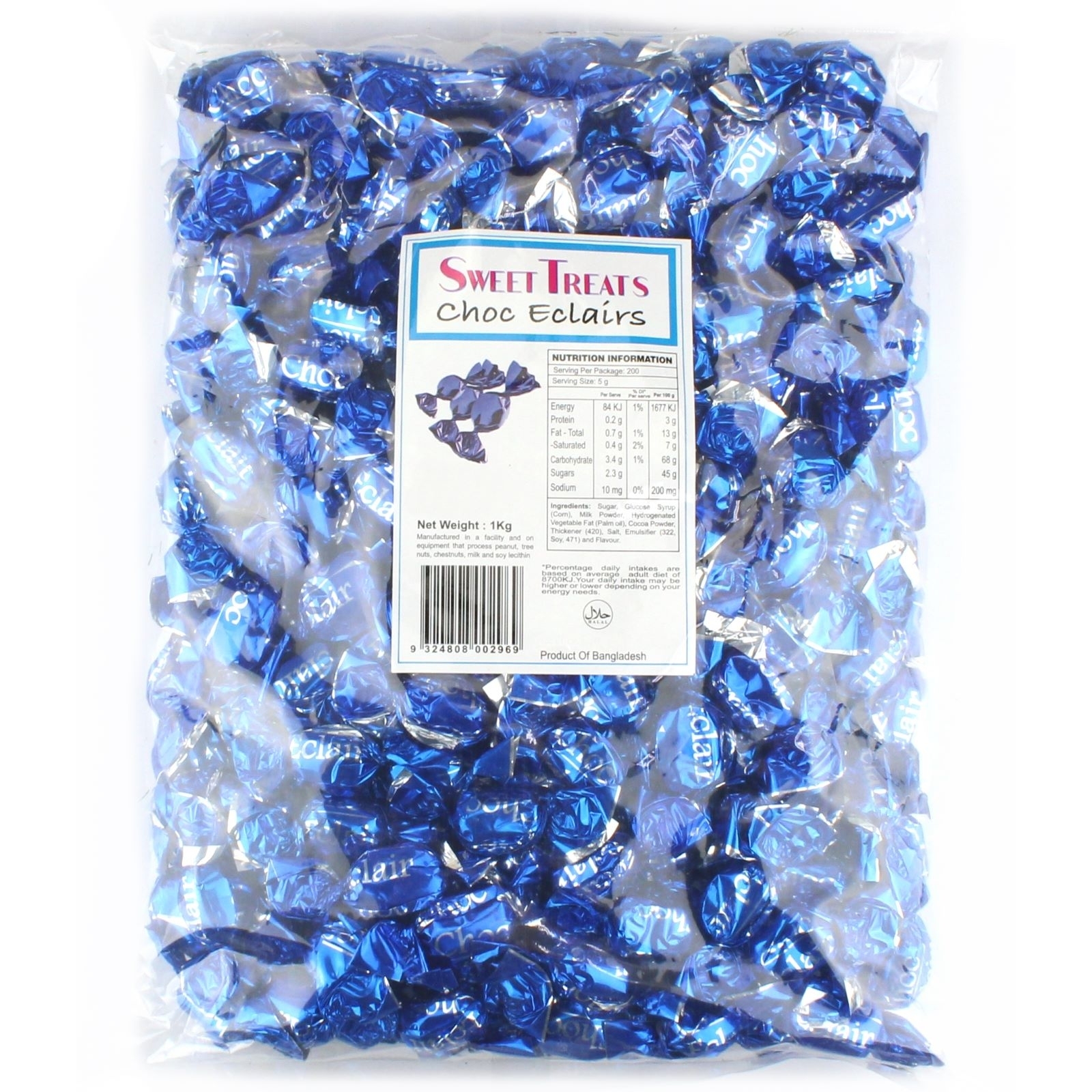 Blue Choc Eclairs (1kg) | Lollies, Sweets, & Candy | Party Food and ...