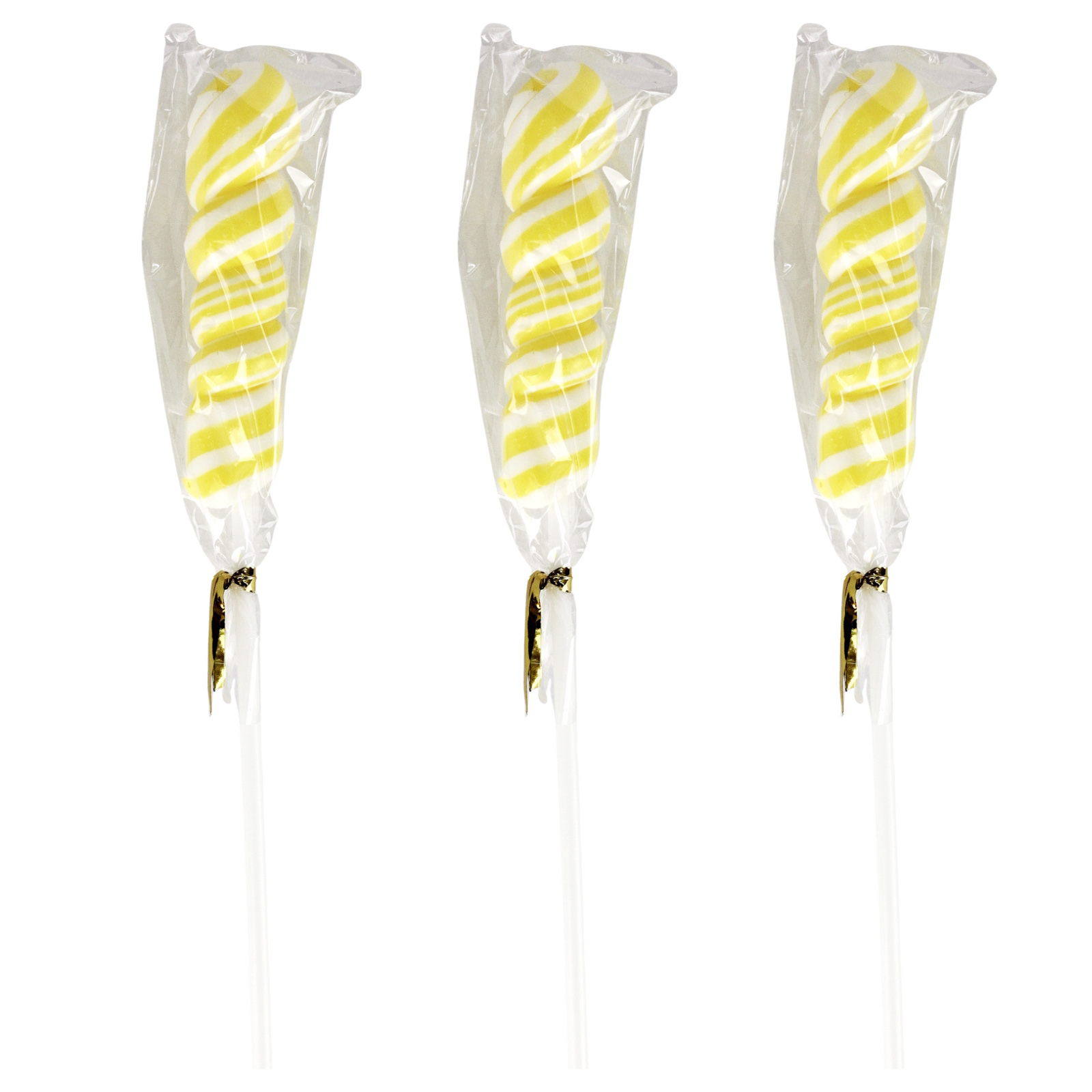 Yellow Twist Pops (Pack of 24) - Discount Party Supplies