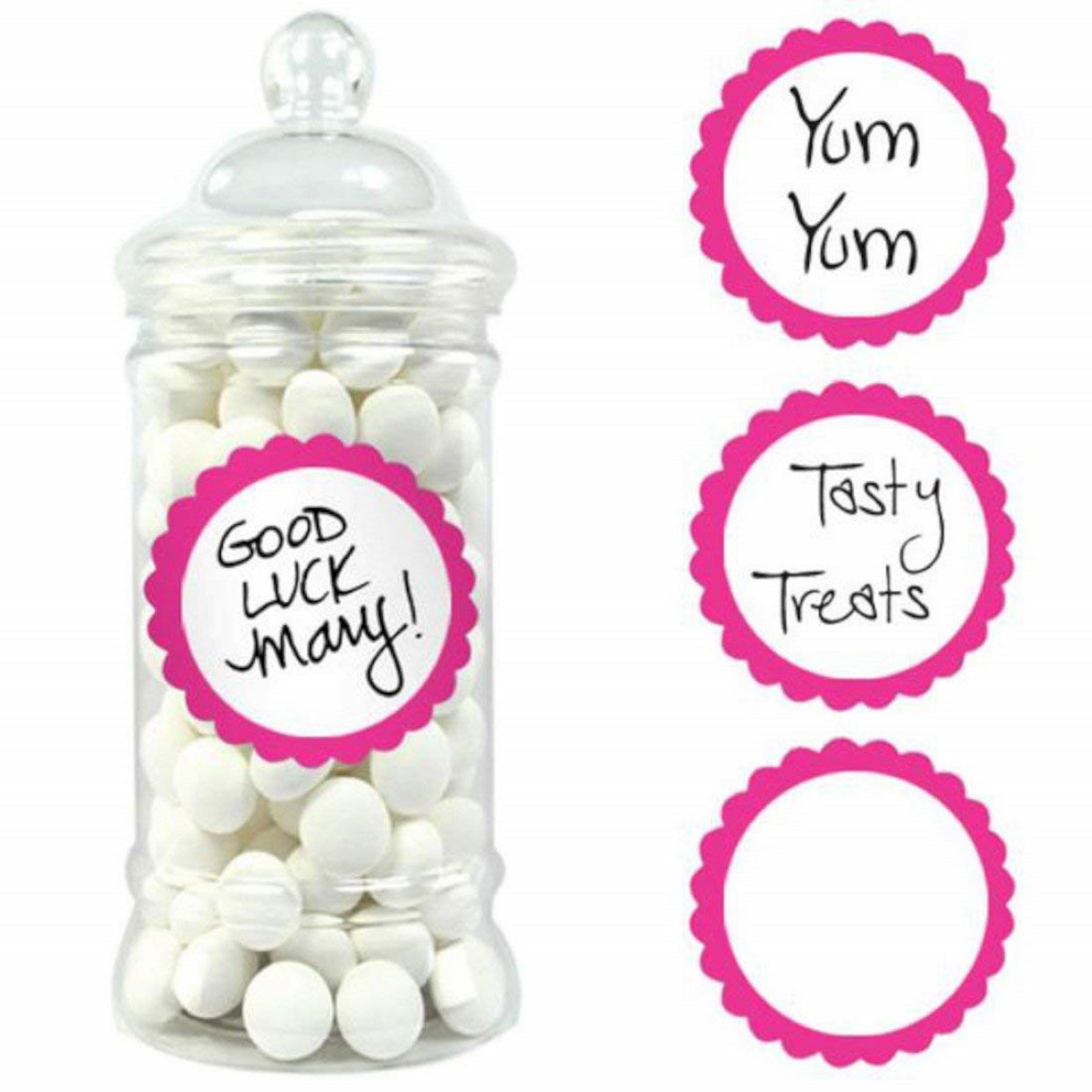 Hot Pink Favour Labels (Pack of 20) | Hot Pink Coloured Party Supplies ...
