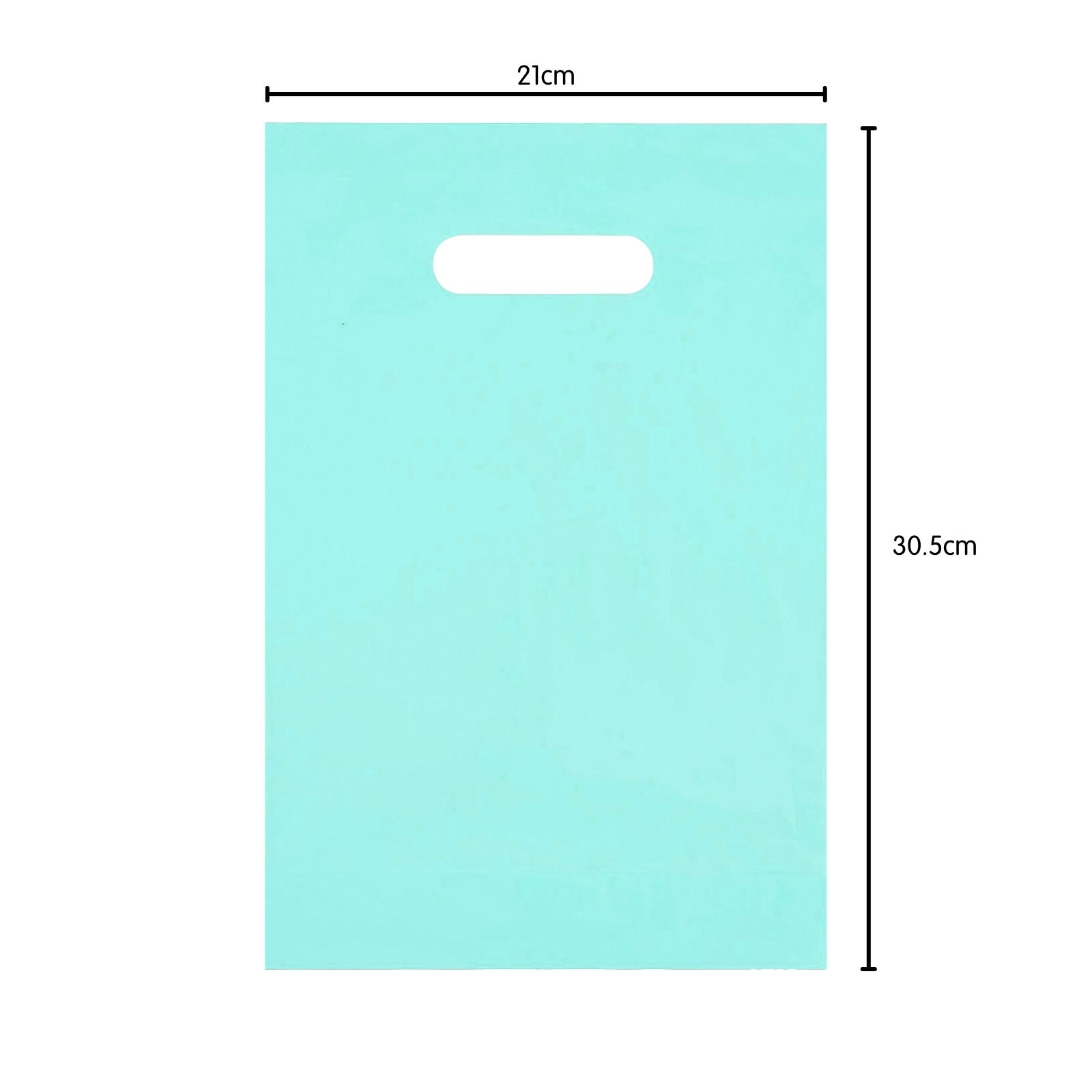 Light Blue Plastic Lolly/Treat Bags (Pack of 50) | Light Blue Coloured ...