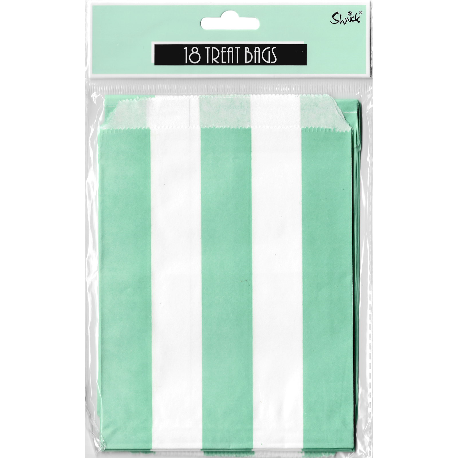 Mint Green and White Stripe Paper Lolly/Treat Bags (Pack of 18) | Mint ...