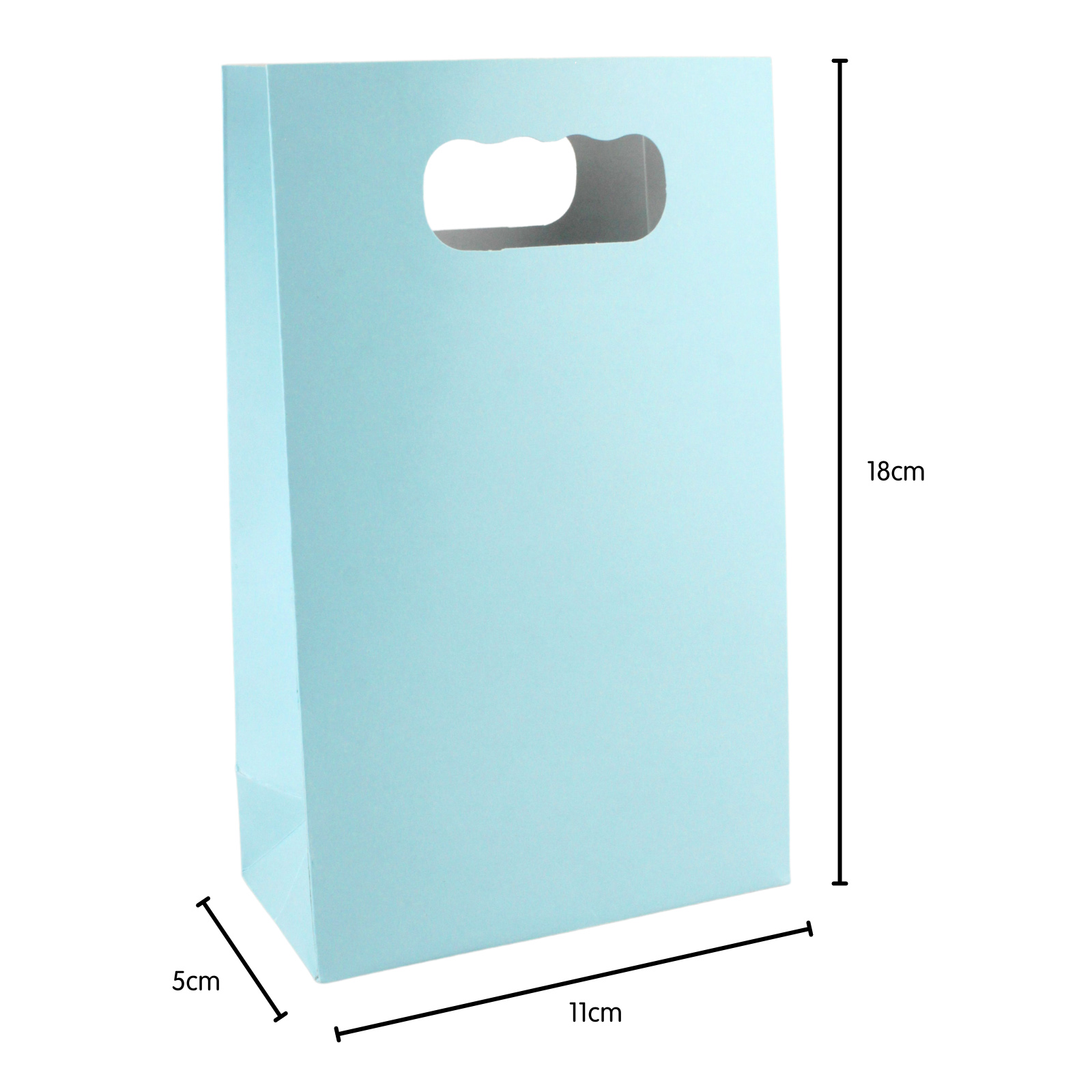 Light Blue Paper Gift Bags 18cm (Pack of 6) | Discount Party Supplies ...