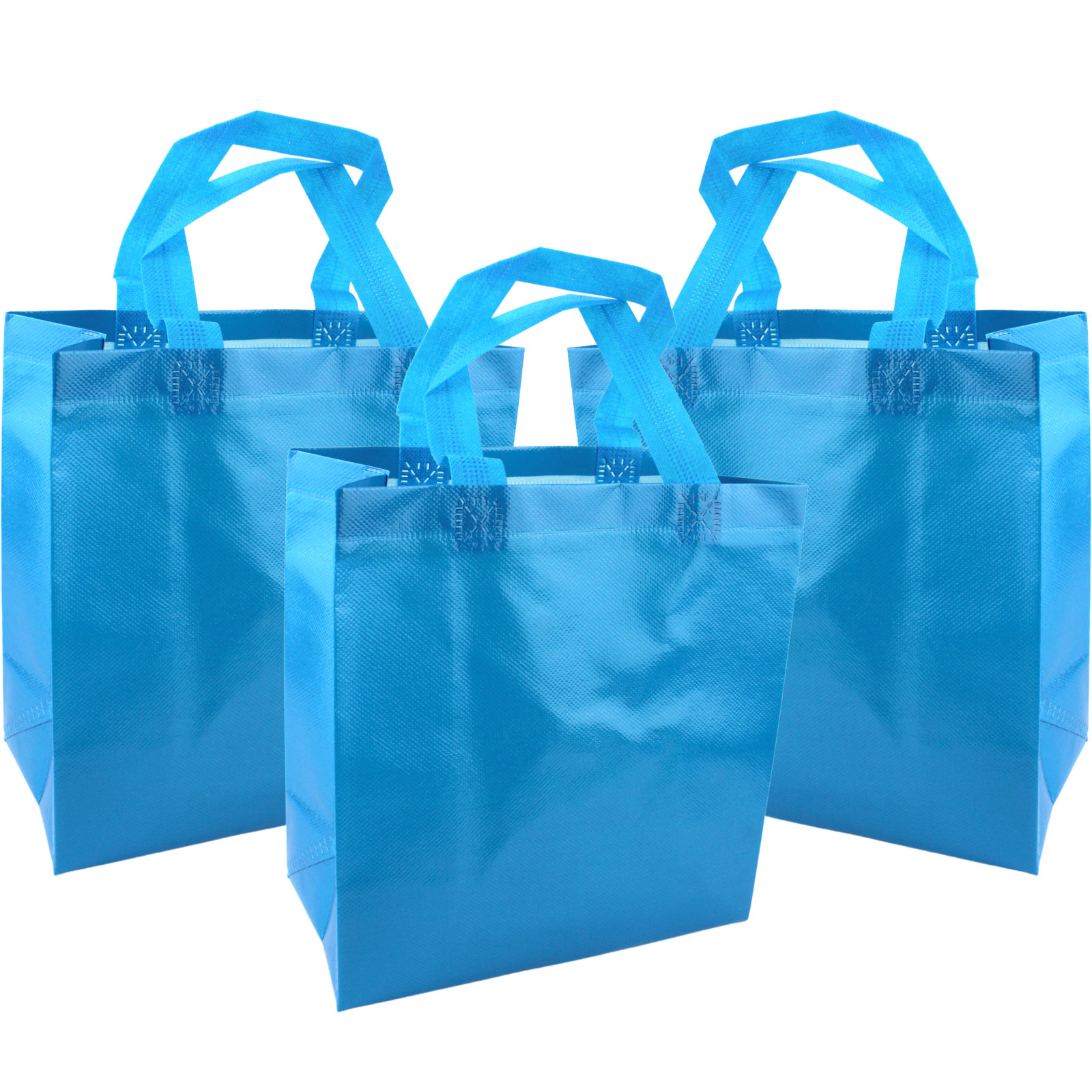 Blue Party Tote Bags (Pack of 12) - Discount Party Supplies