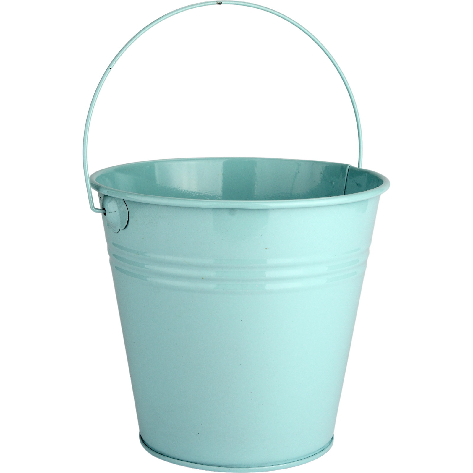 Light Blue Metal Bucket 12cm | Light Blue Coloured Party Supplies ...