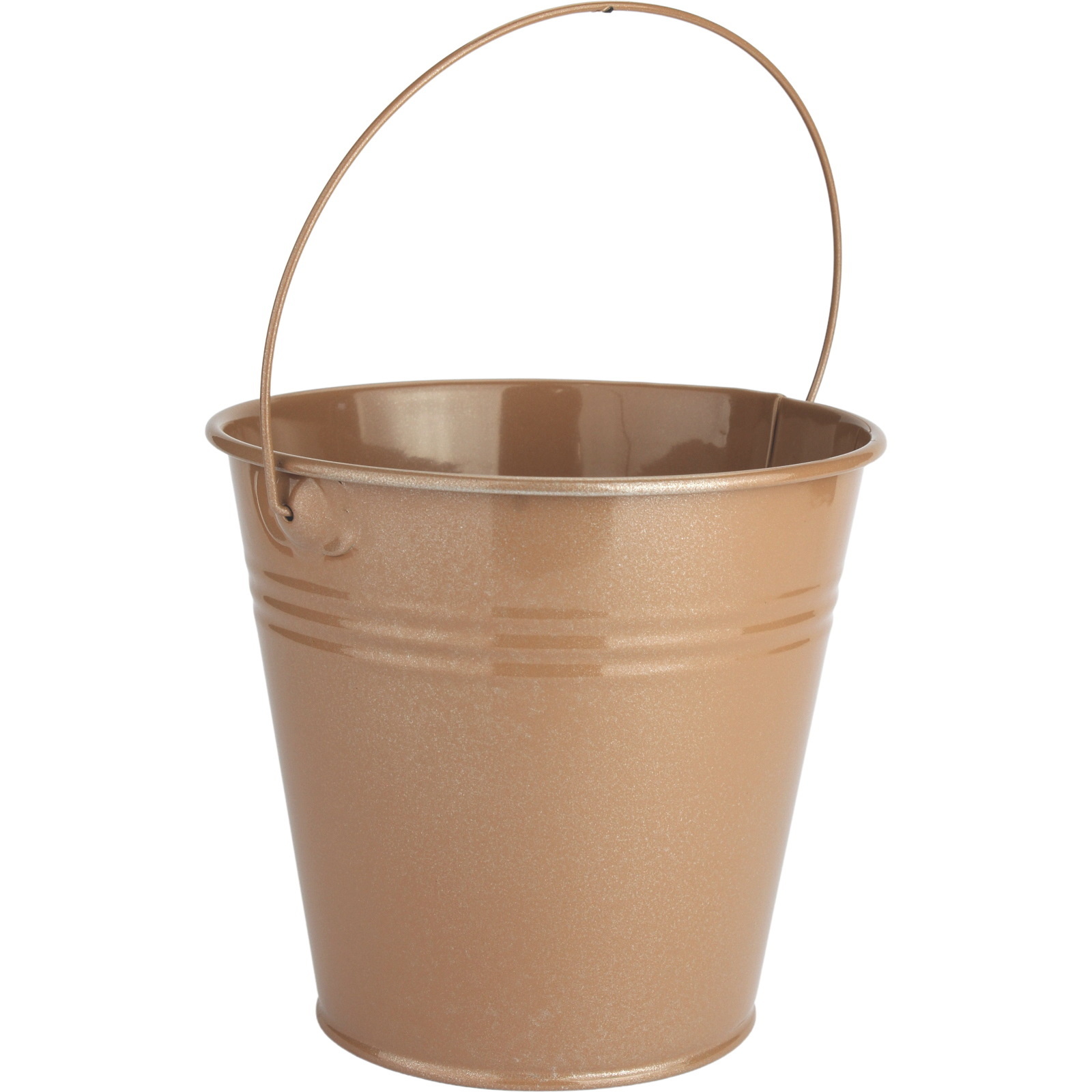 Rose Gold Metal Bucket 12cm [COLFATC12RGD] - Discount Party Supplies