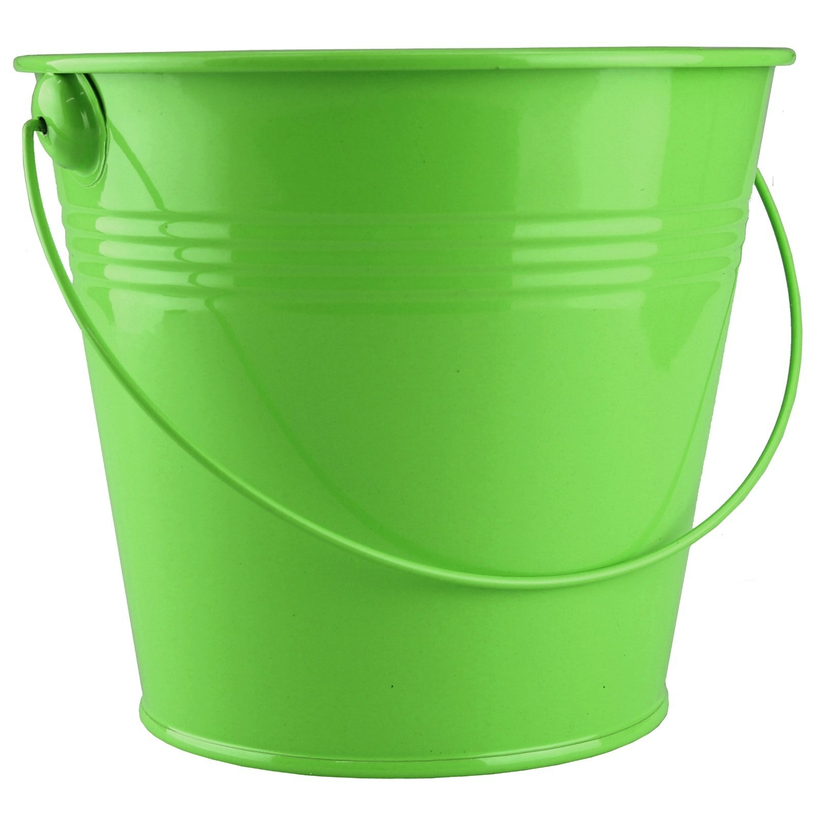 Lime Green Favour Bucket (Medium) - Discount Party Supplies